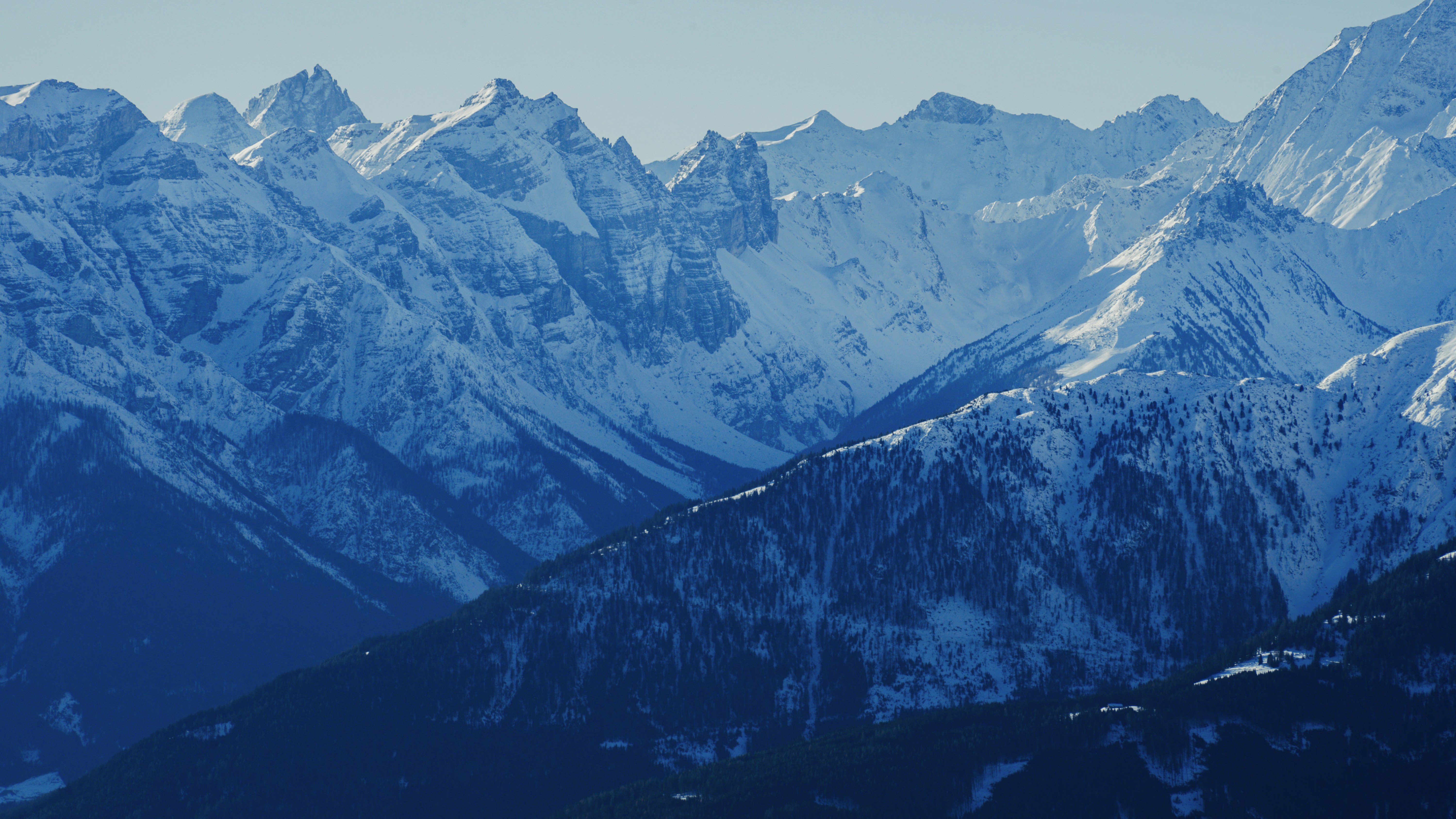 Blue Silence Over the Alpine Crest