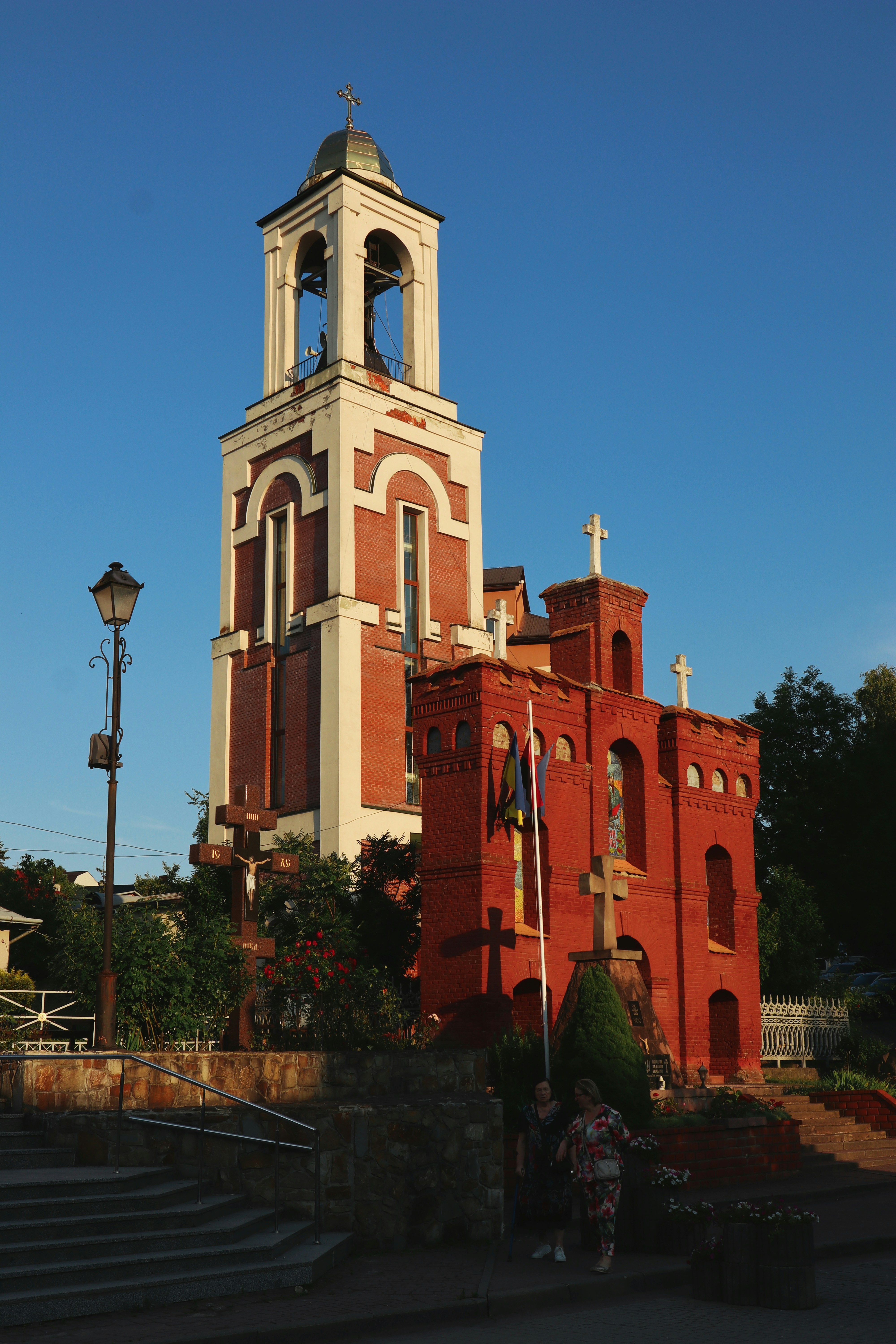 Bell Tower and Brick Chapel at Dusk