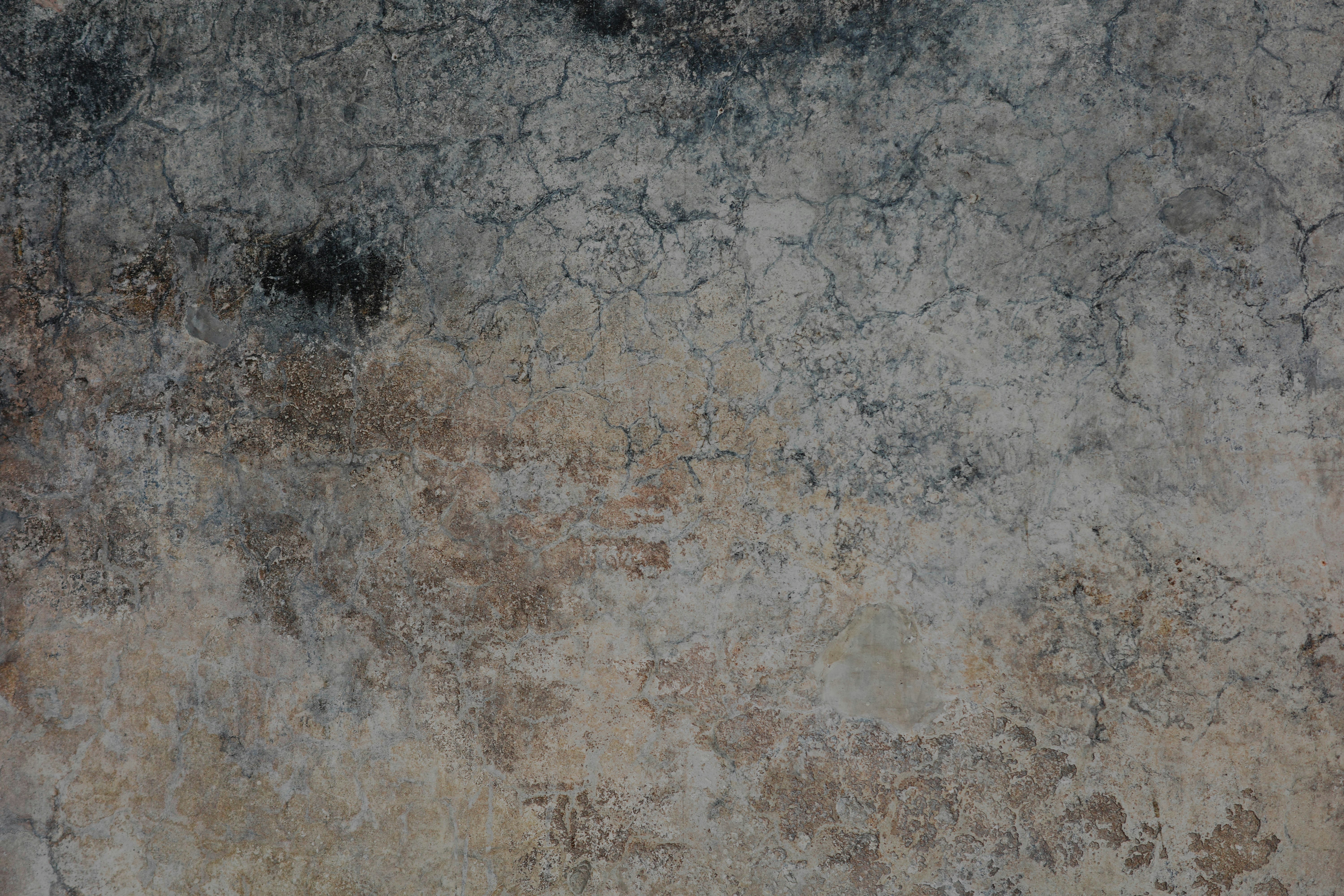 Weathered Layers: A Patina of Time on a Cracked Surface