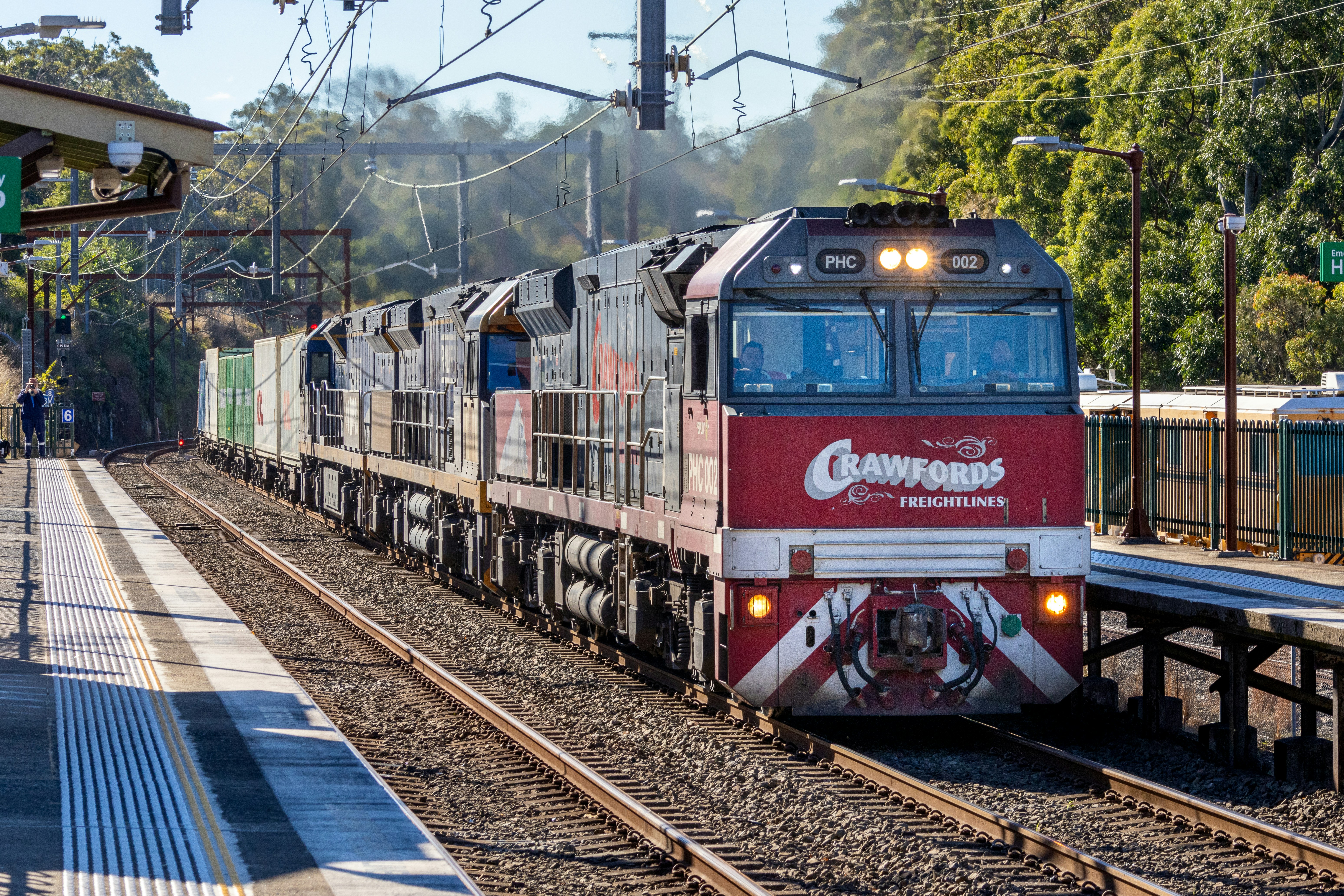Crawford’s Freight Engine Rumbles into the Platform