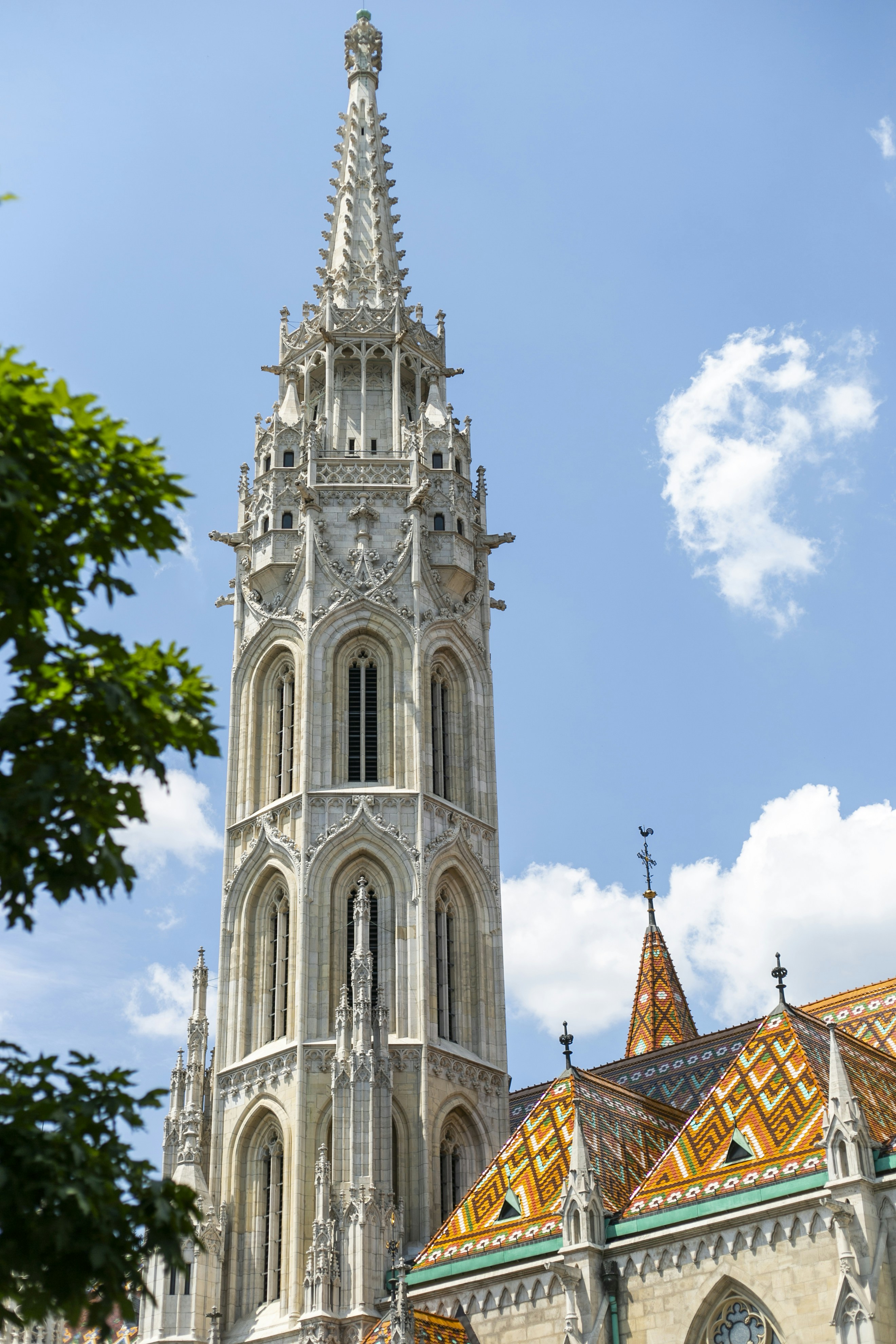 Spire of Lace: A Gothic Tower Reaches Toward the Sky