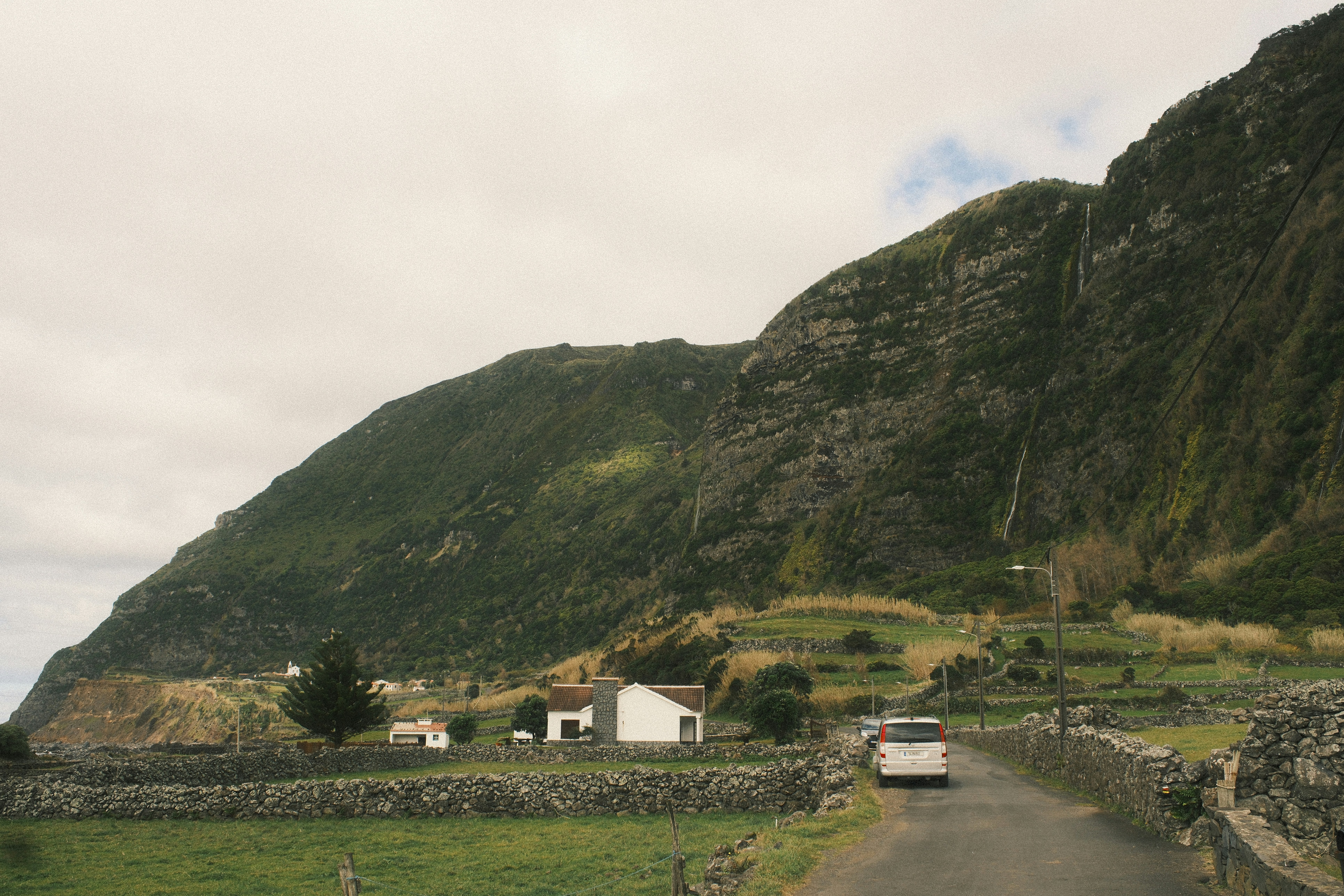 Highland Farm Road Beneath Cascade Cliffs