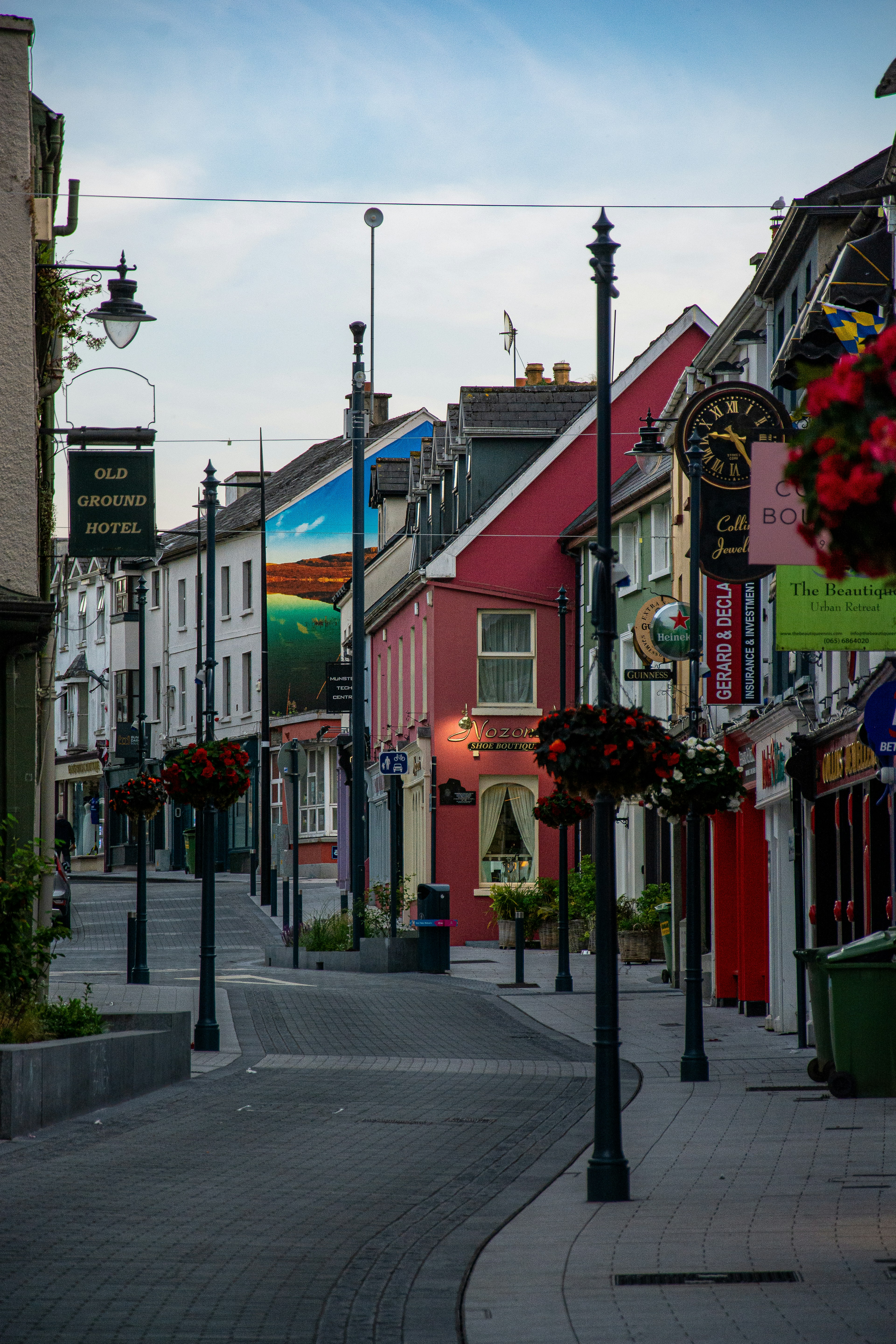 Colorful Street Orchard: A Quiet Town Corridor in Bloom
