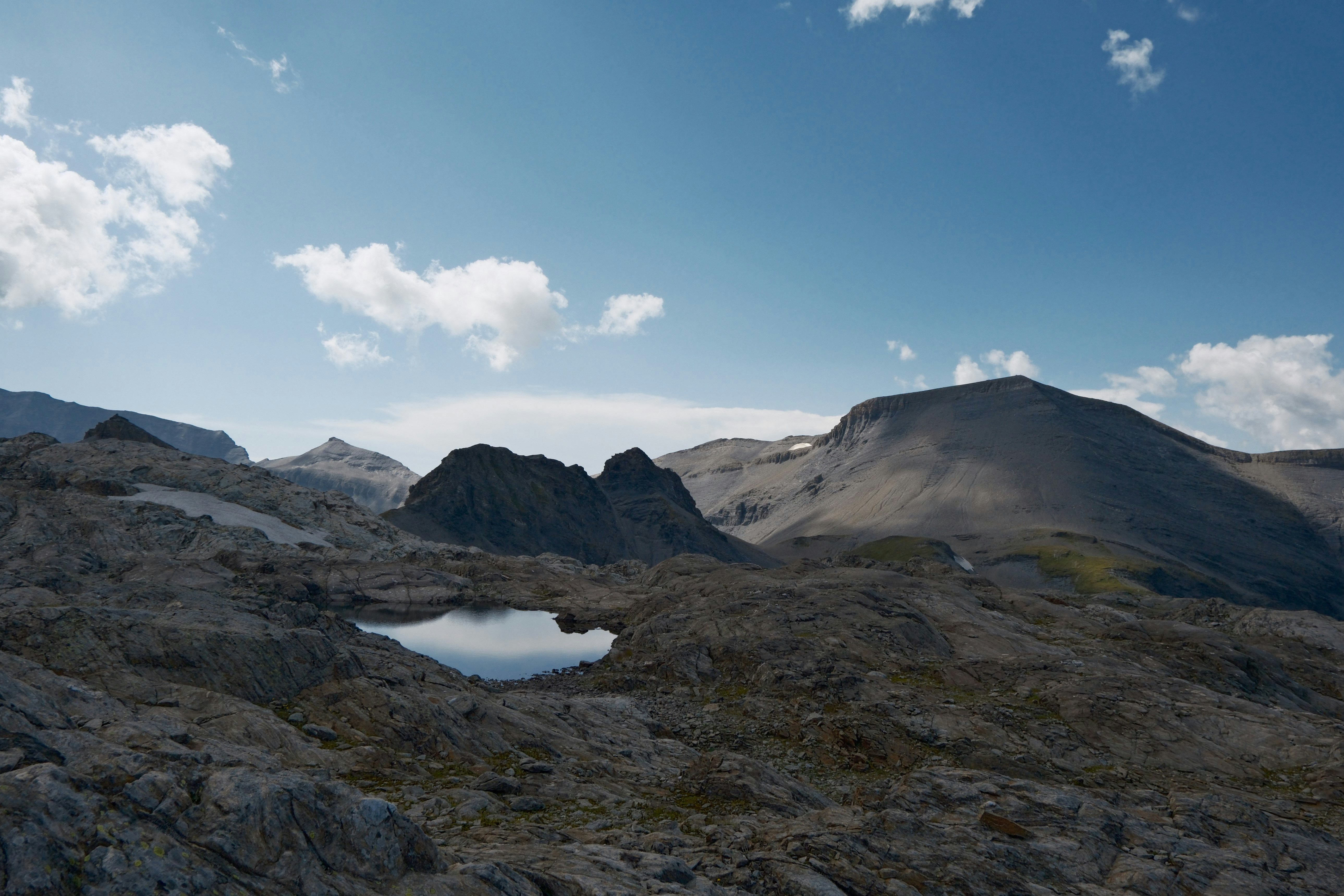 Quiet Basin Under a Wide Skyscape