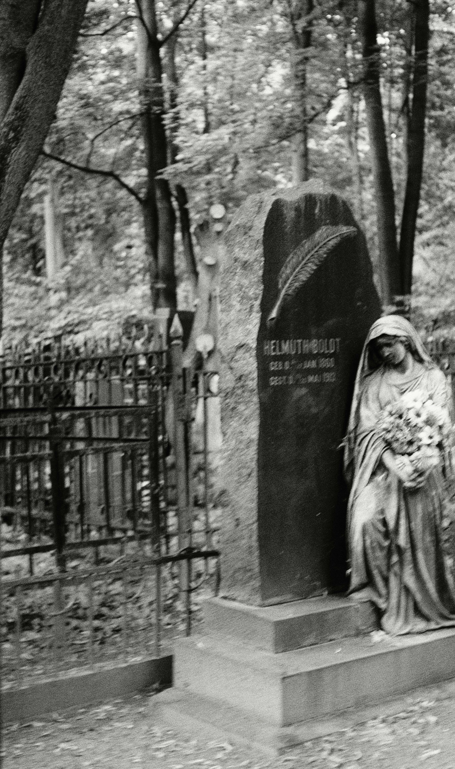 Stone Angel Guarding a Quiet Grave