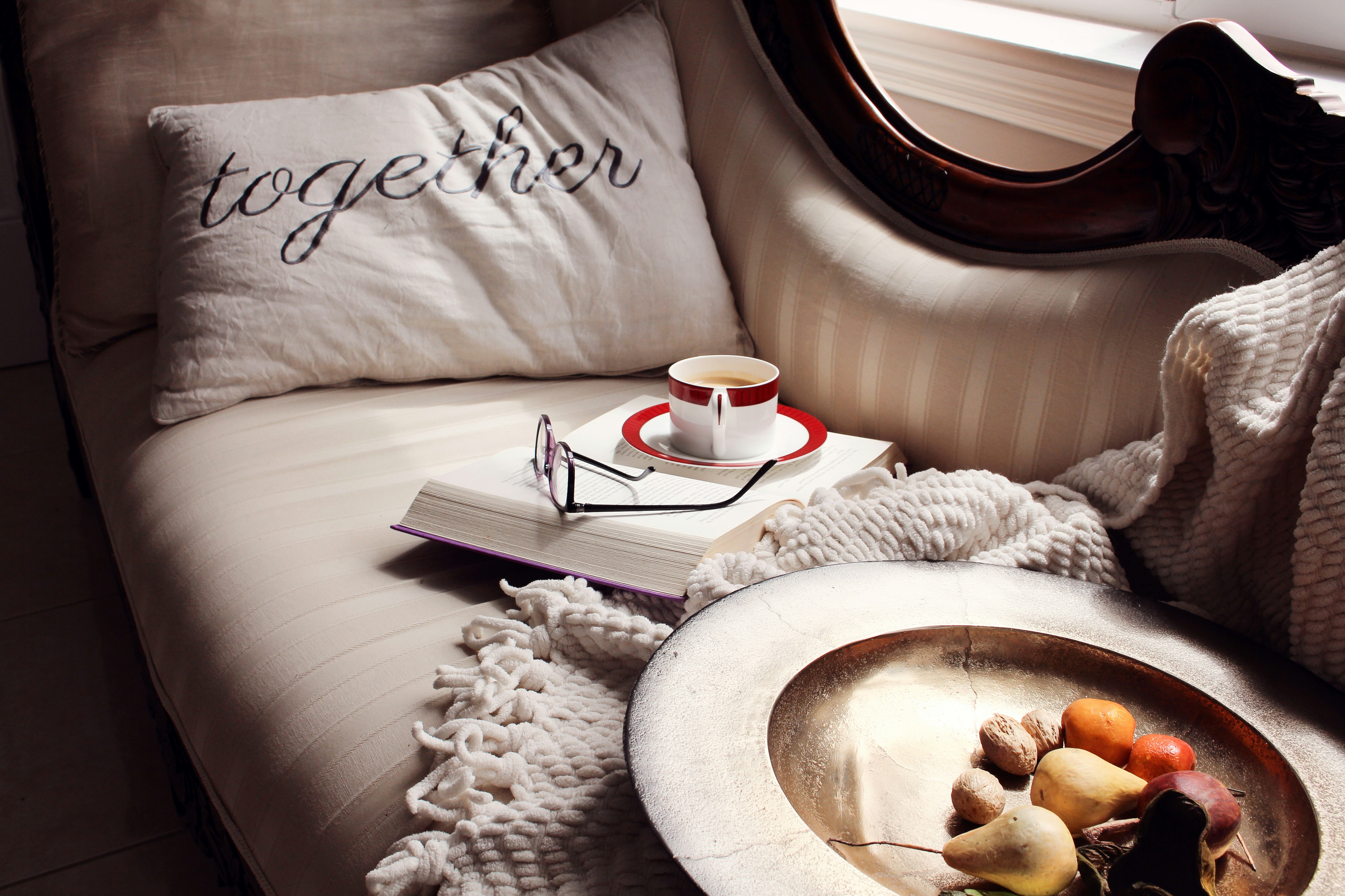 Together on a Cozy Morning: Tea, Letters, and a Snack by the Window