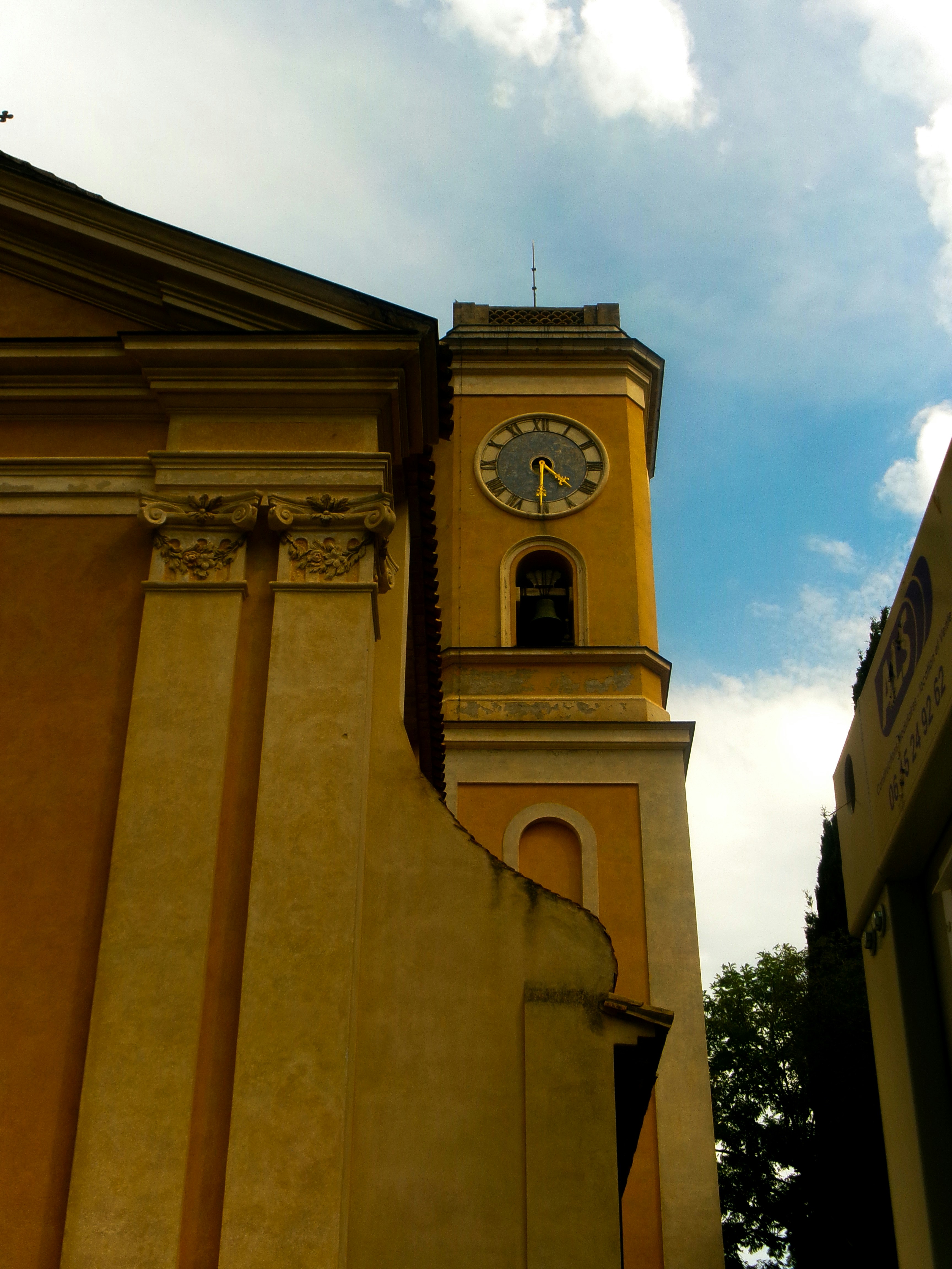 Clocktower in Warm Tuscan Hue