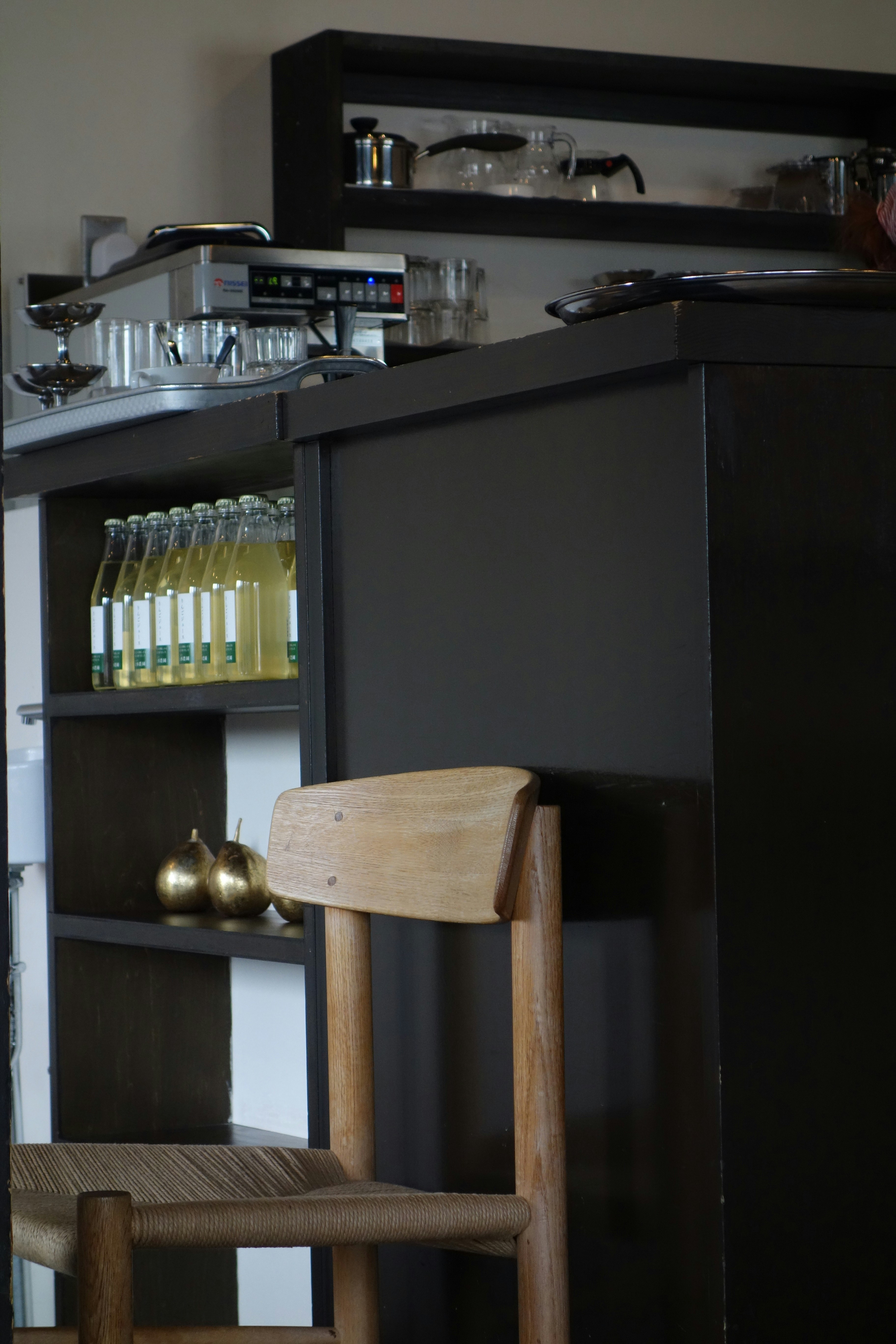 Quiet Corner of a Modern Café Bar