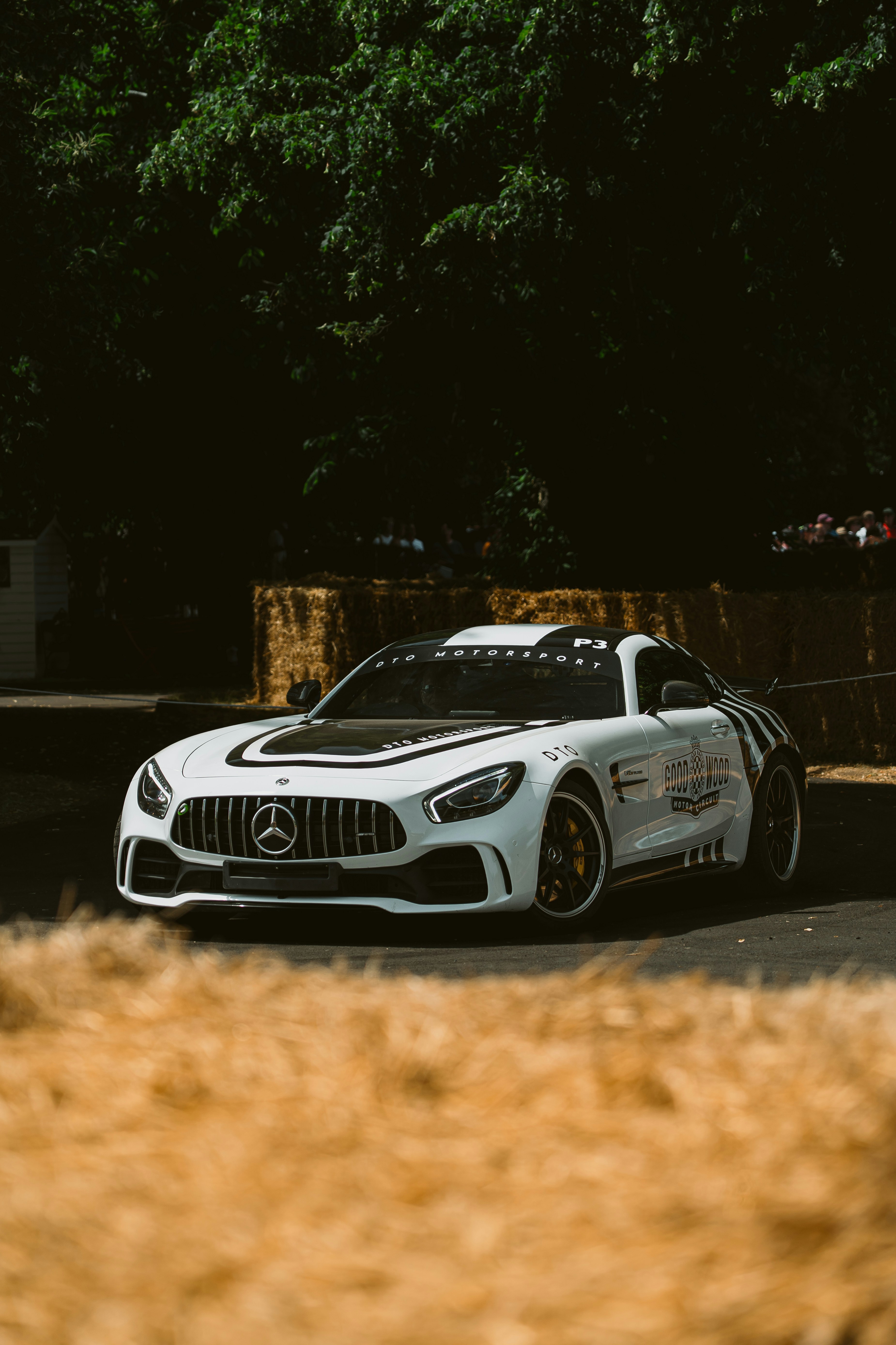 Mercedes-AMG GT3 at the Edge: Racing Spirit on a Quiet Track