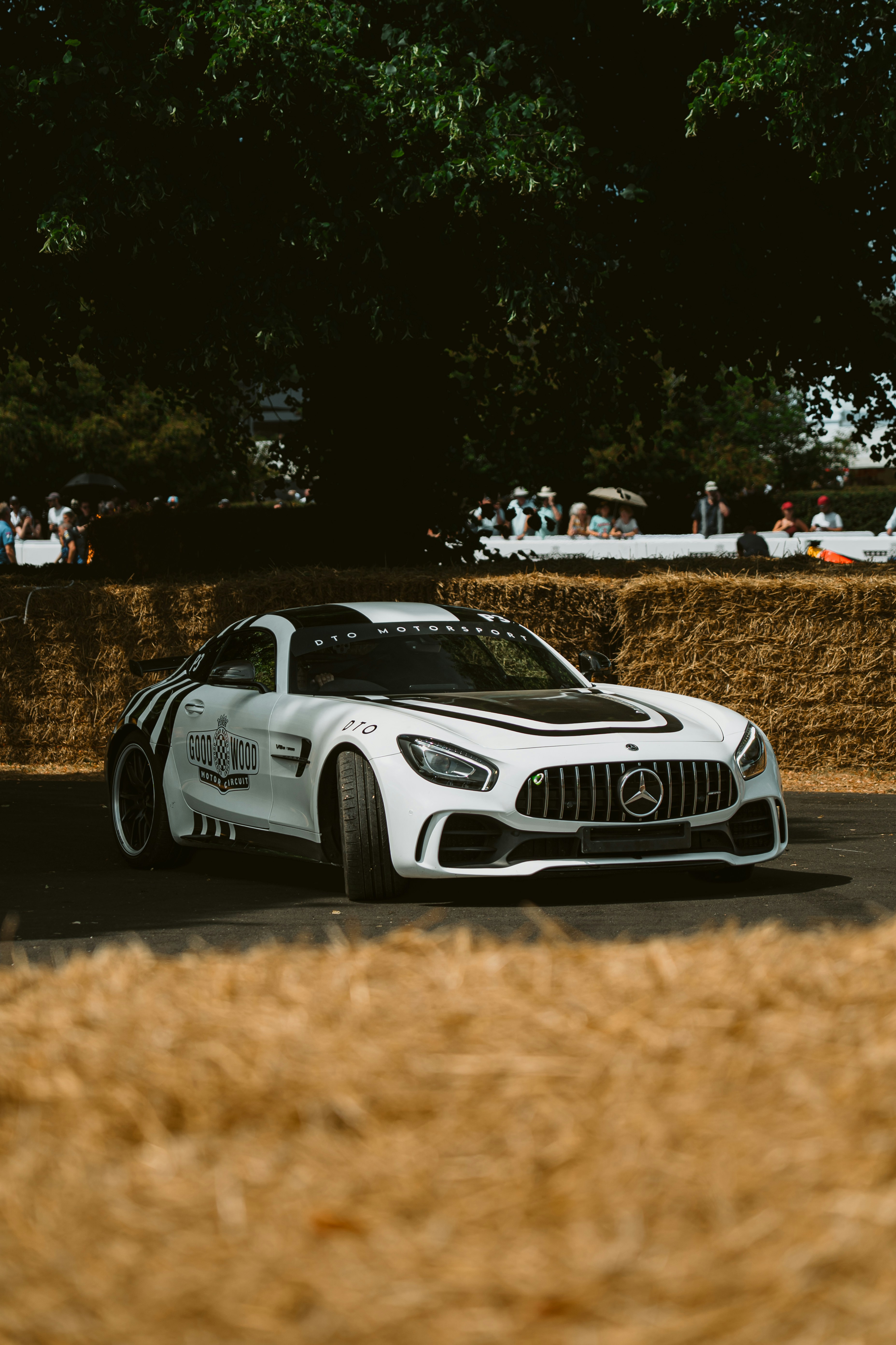 White Mercedes GT at Taplin Farm Show – Focused Power on Wheels
