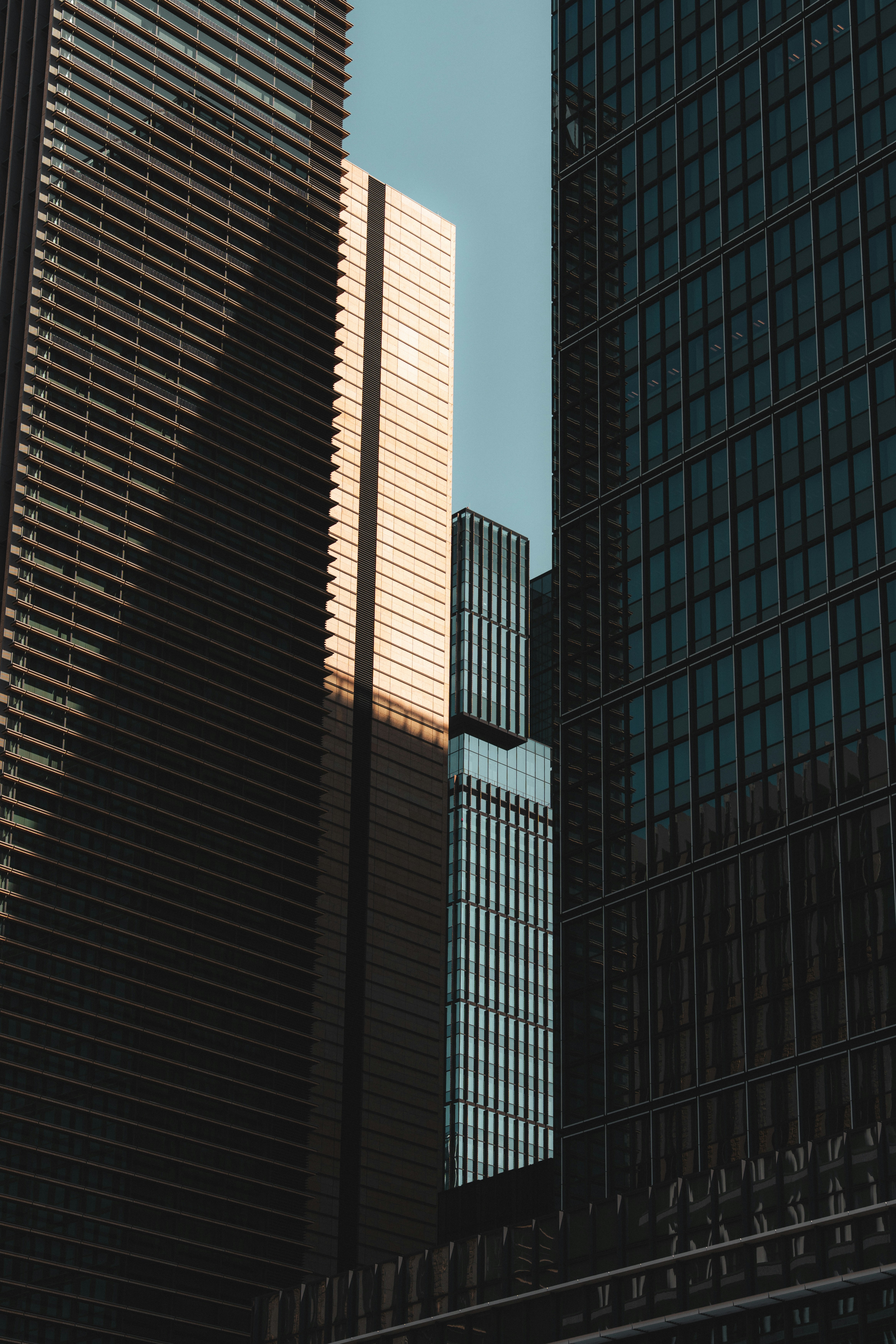 Shadowed Facades Between Steel Stripes