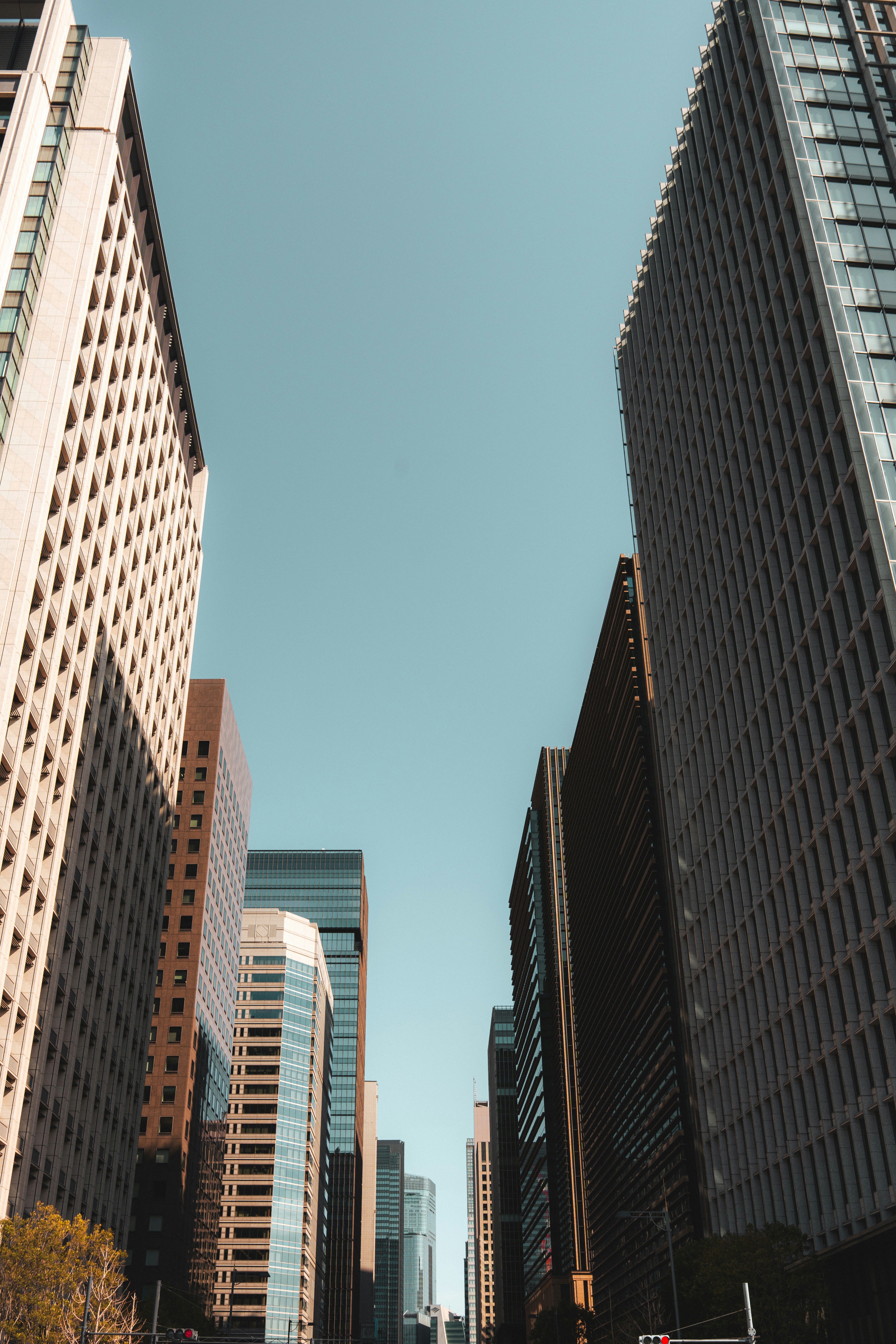 Skyward Canyon: A Steel Corridor Between Skyscrapers