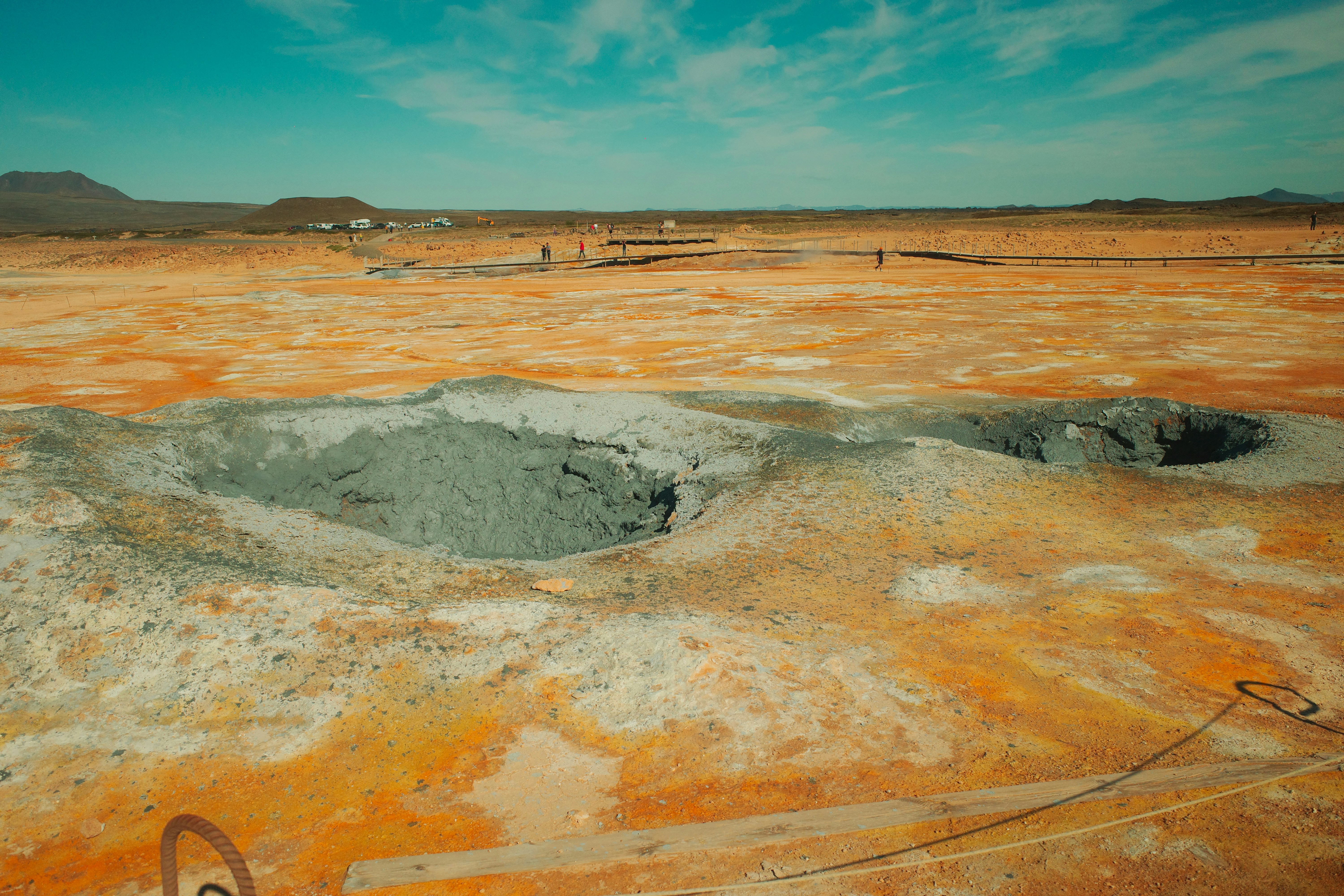 Desert Dflush: Craters and Caldera Lines Across Arid Plain