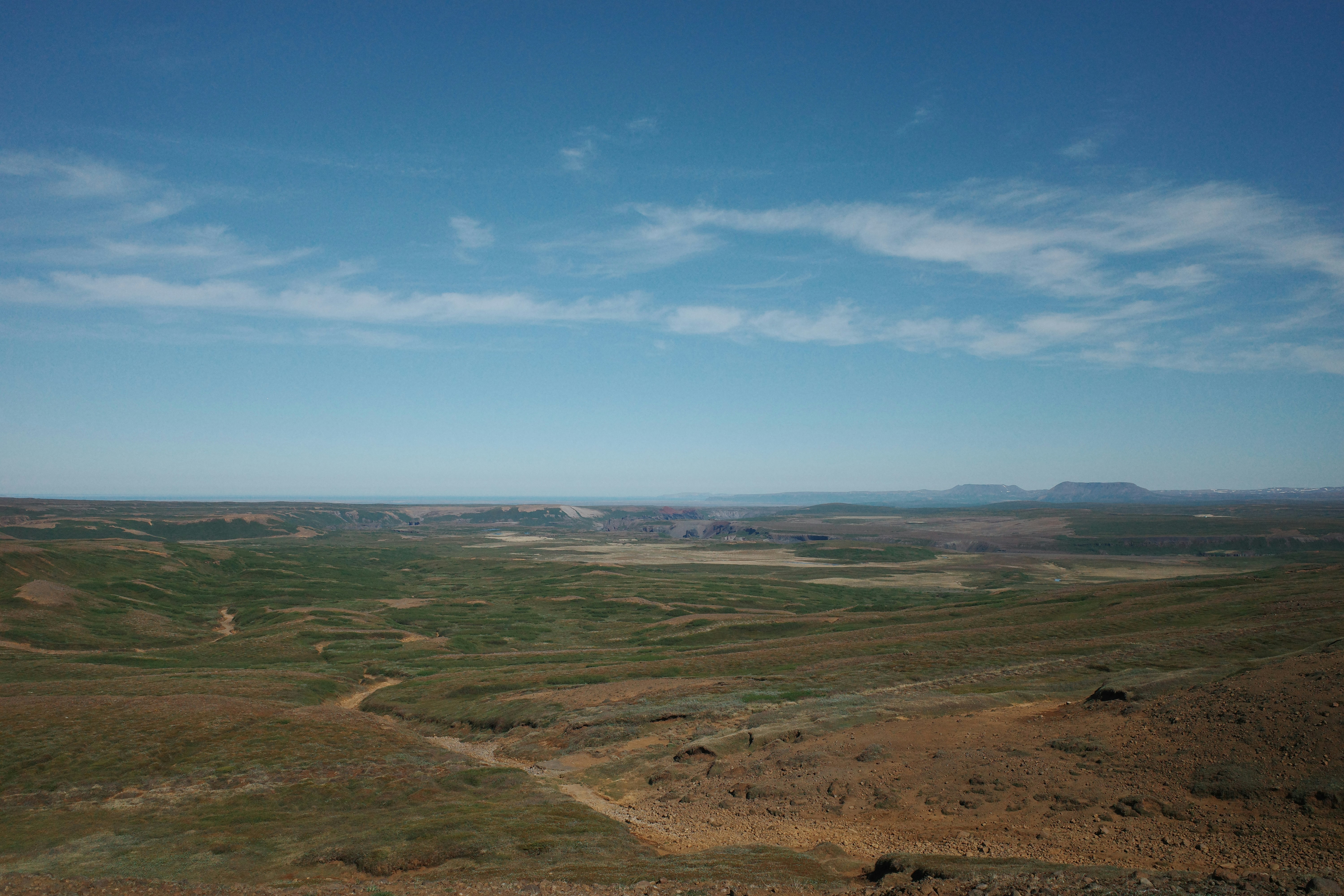 Desert Plain Under Open Sky