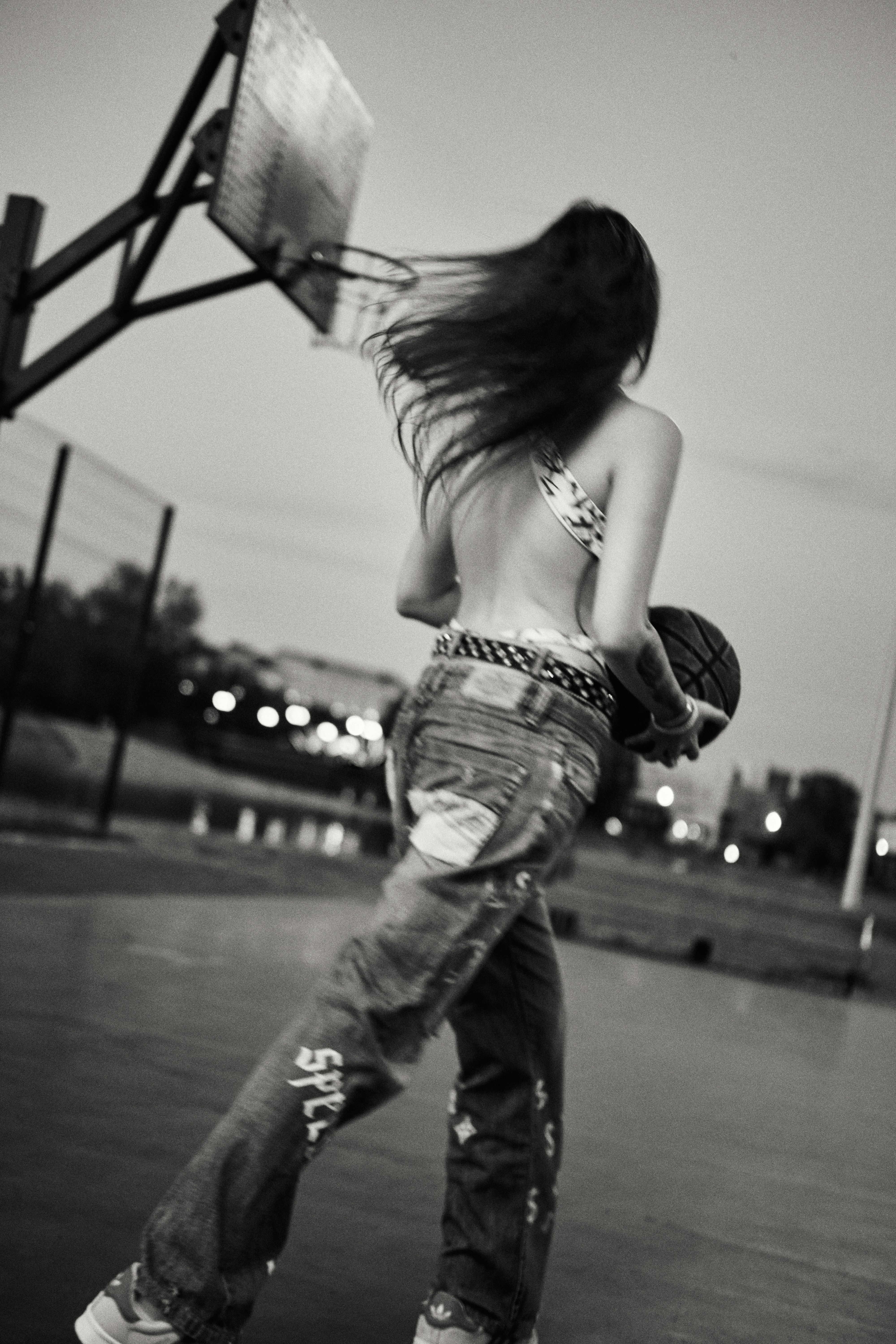 Backboard Echoes: A Moment on the Court