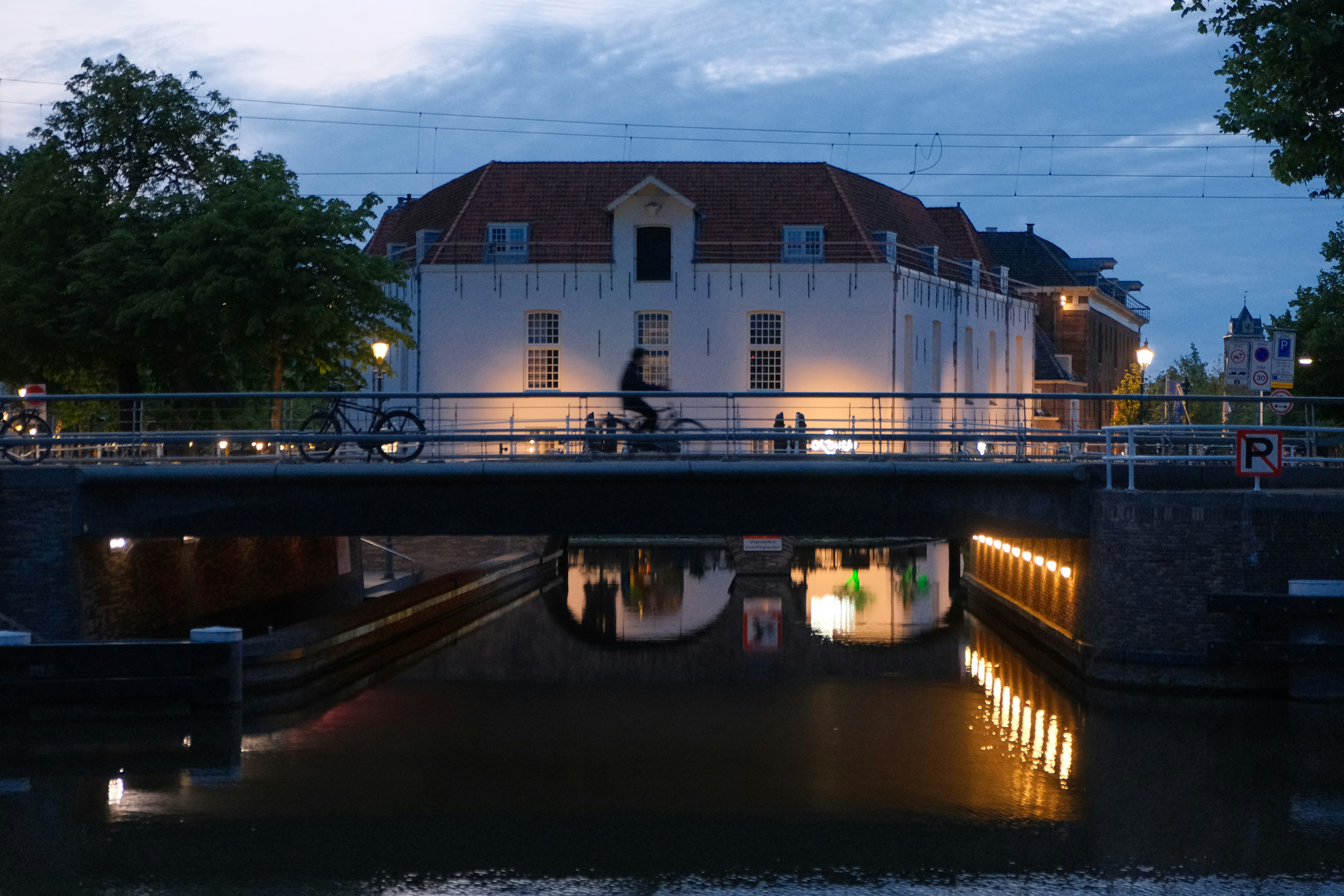 Quiet Canal Under Lantern Light