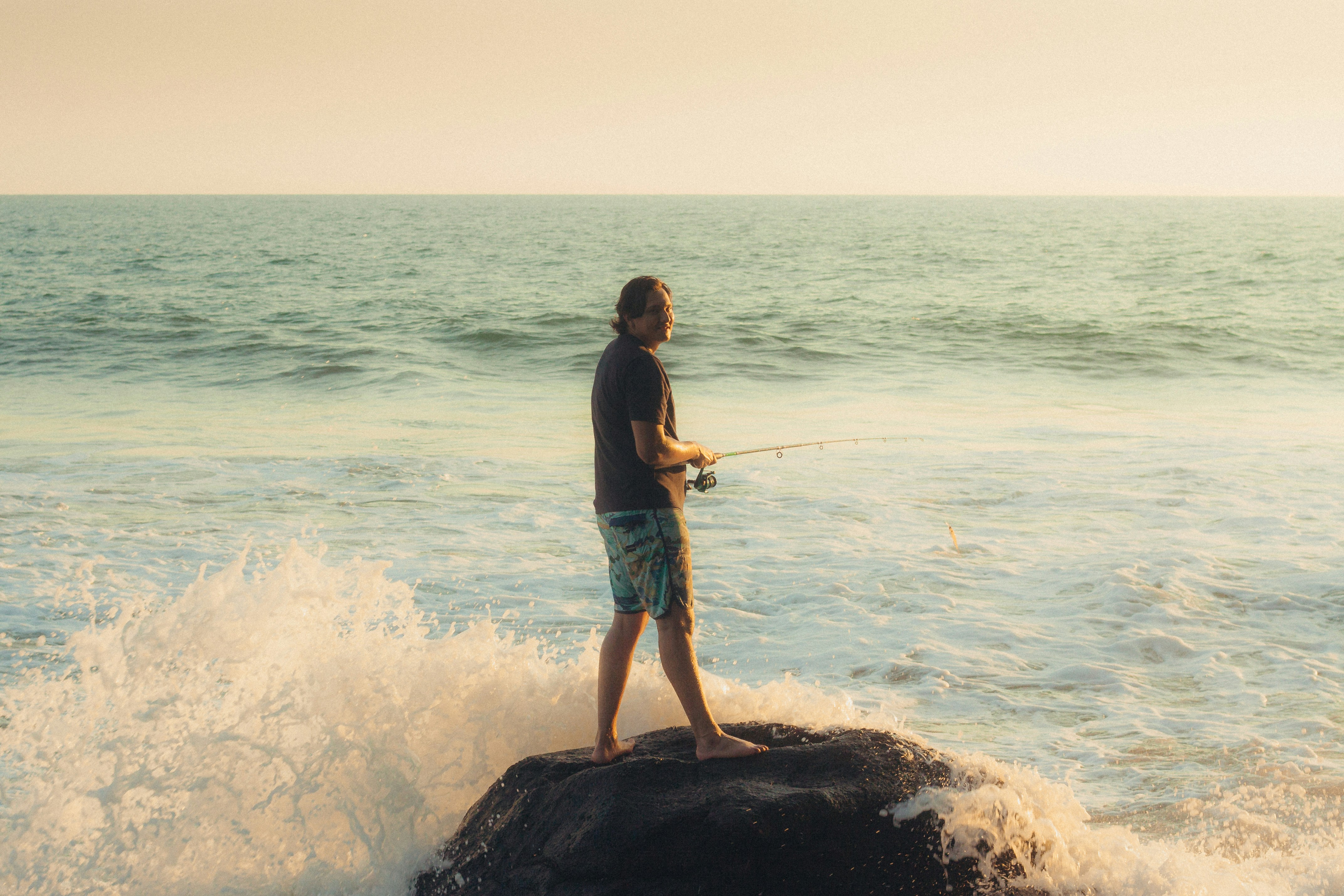 Solitary Angler at Distant Crest