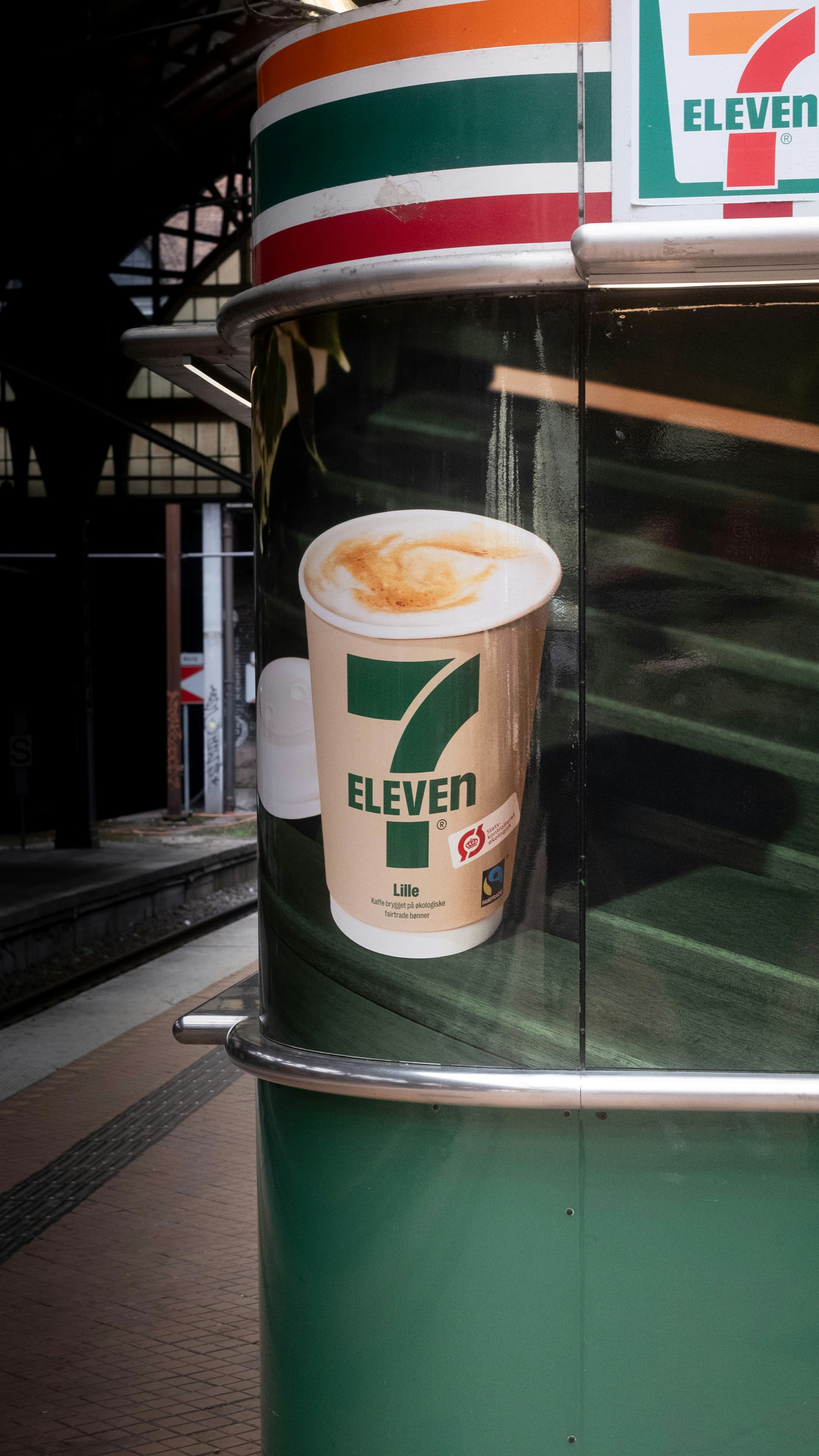 Cup of Warmth on a Station Platform
