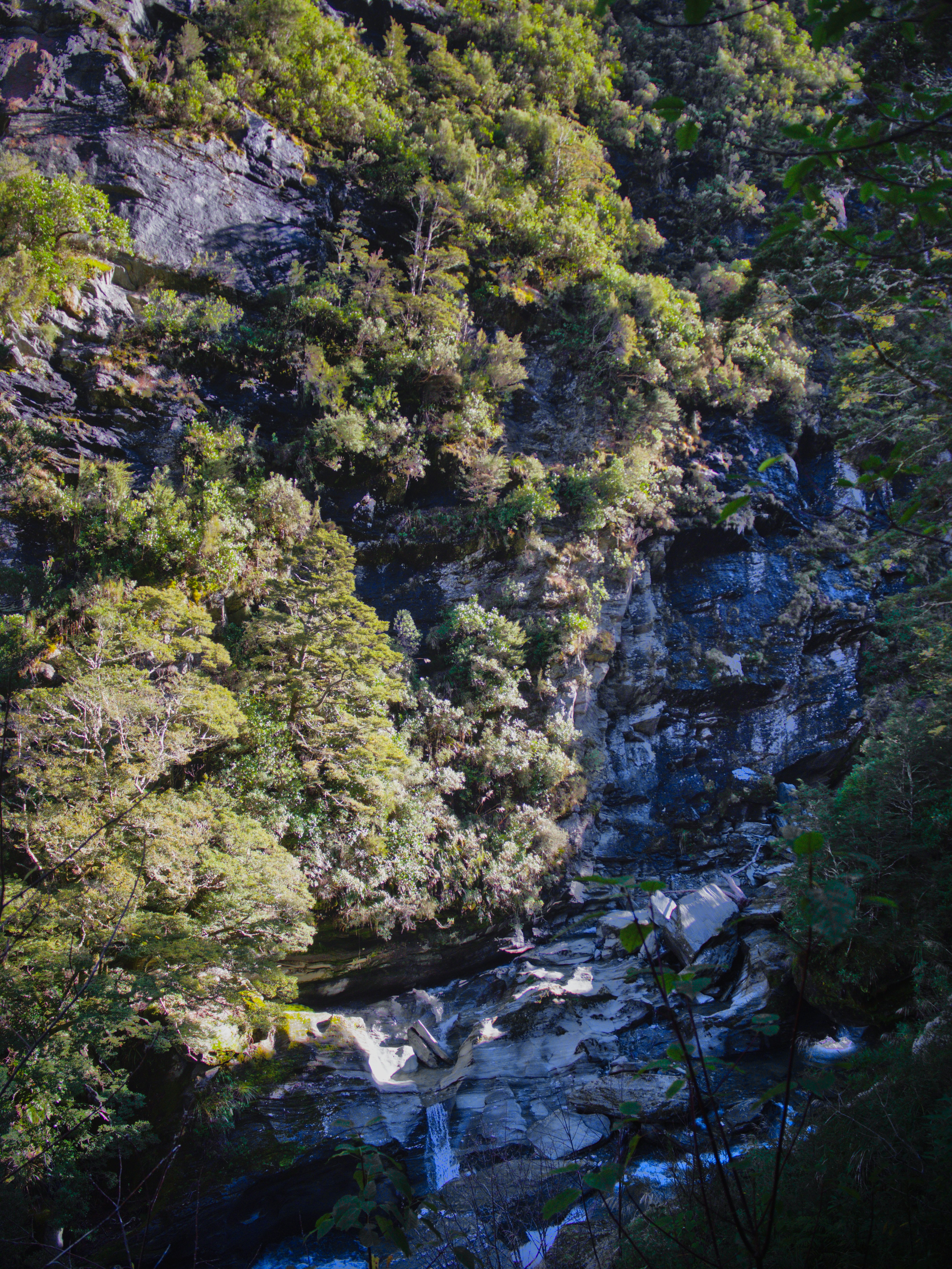 Hidden Cascade in the Green Ravine