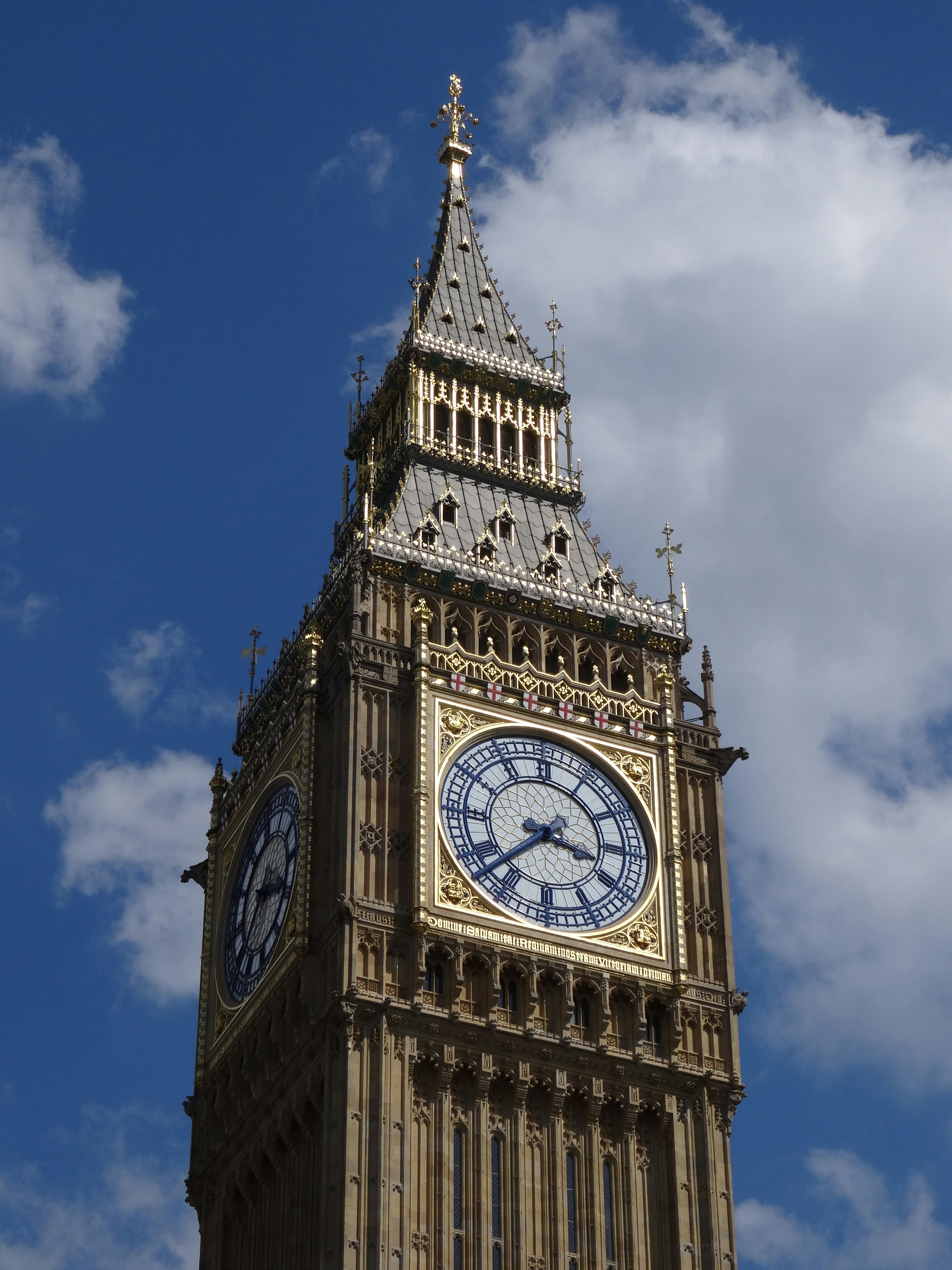 Gothic Clock Tower Reaching Toward the Sky