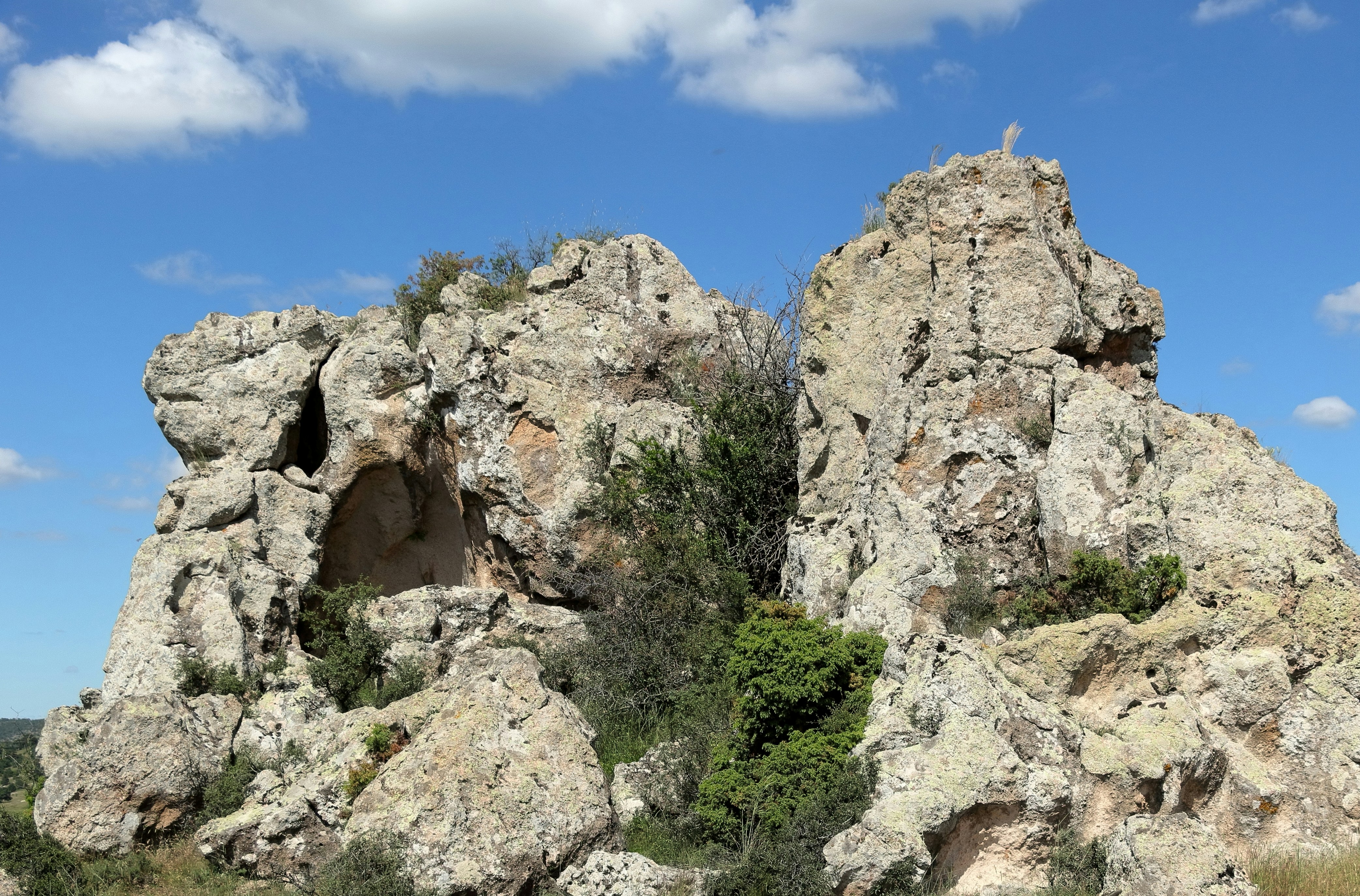 Stone Sentinels Under a Wide Blue Sky