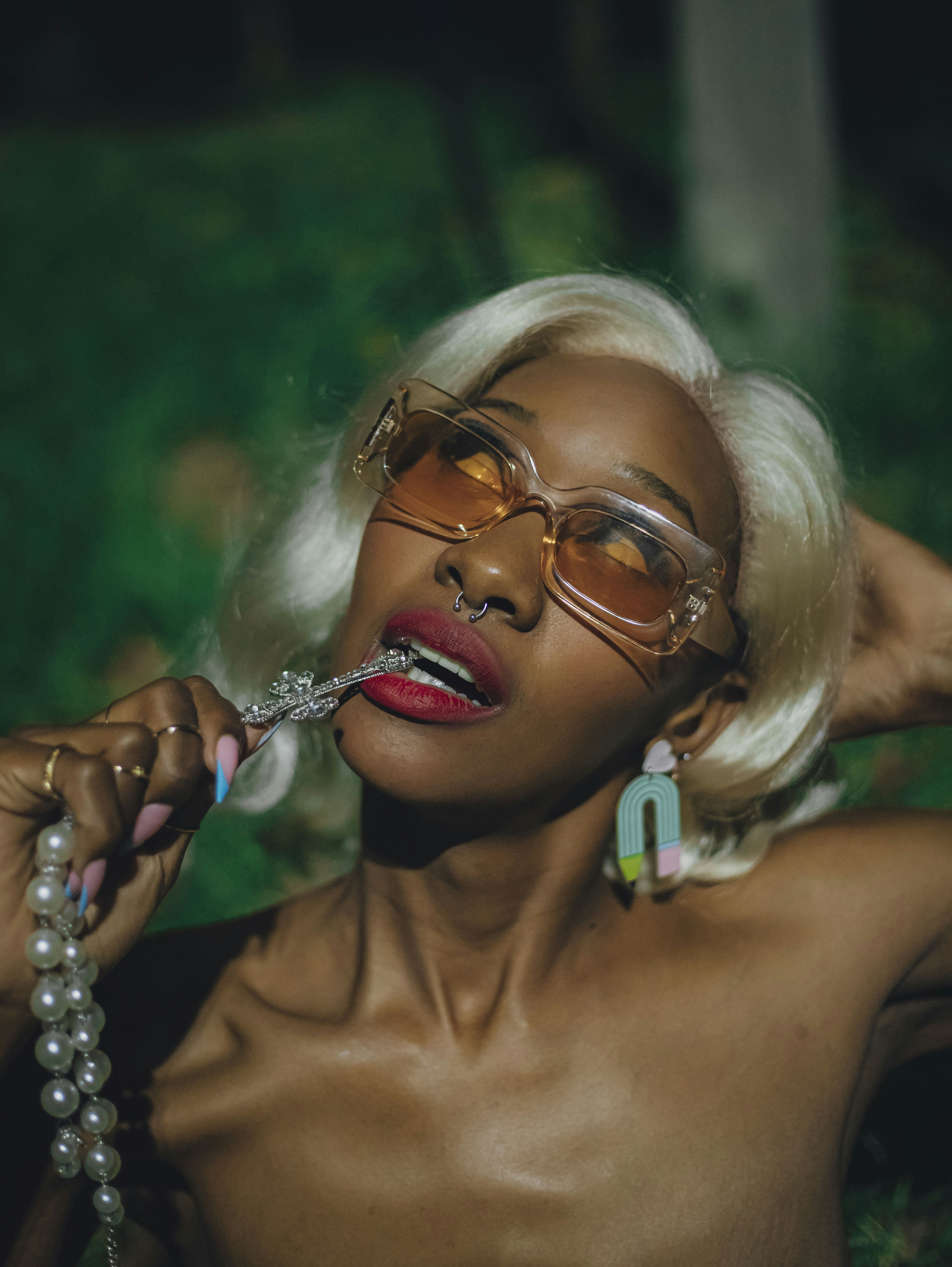 Golden Hour Rebel: A Bold Portrait with Neon Attitude