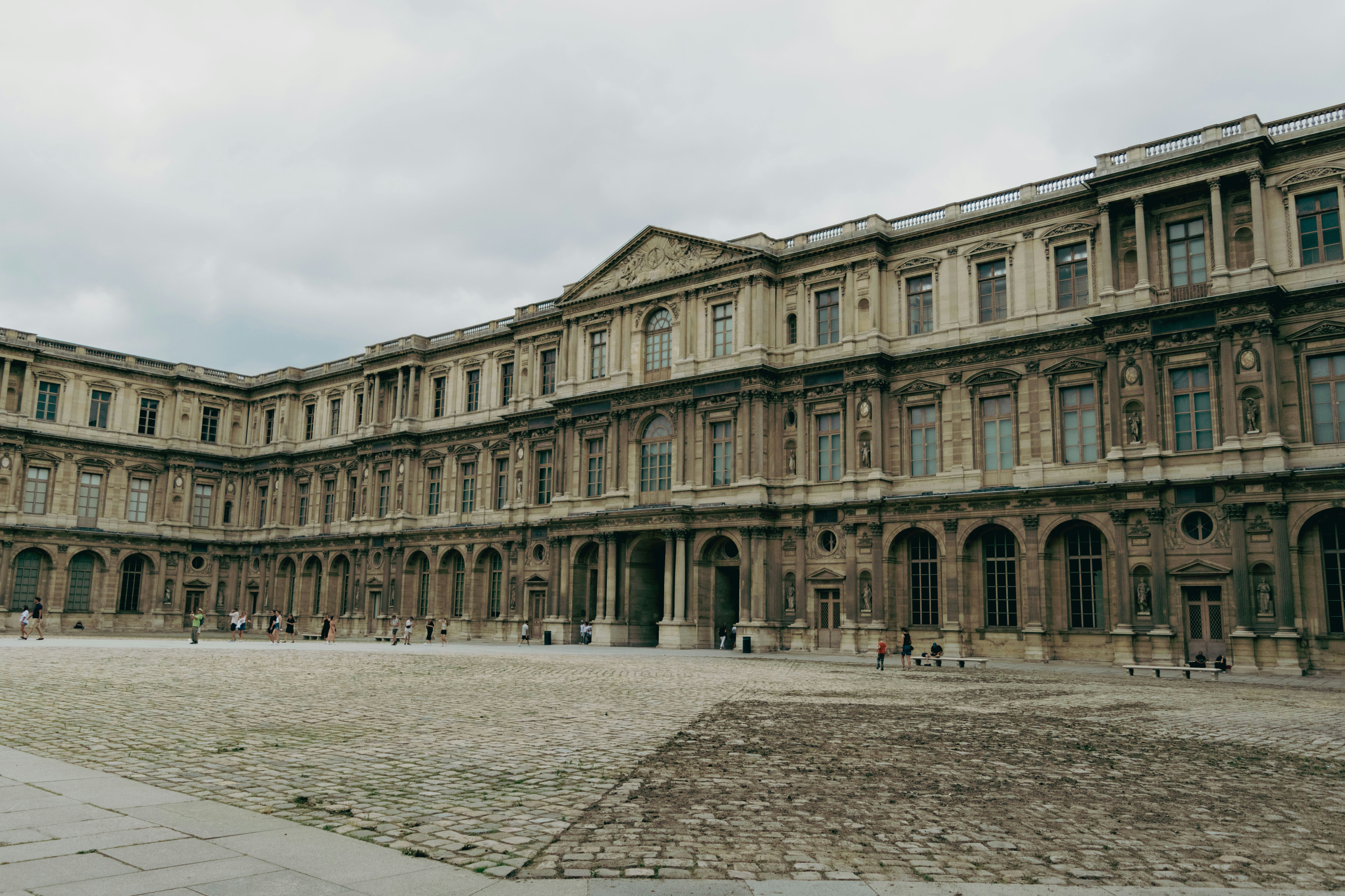 Monumental Courtyard Facade: A Renaissance-Scale Arcaded Campus