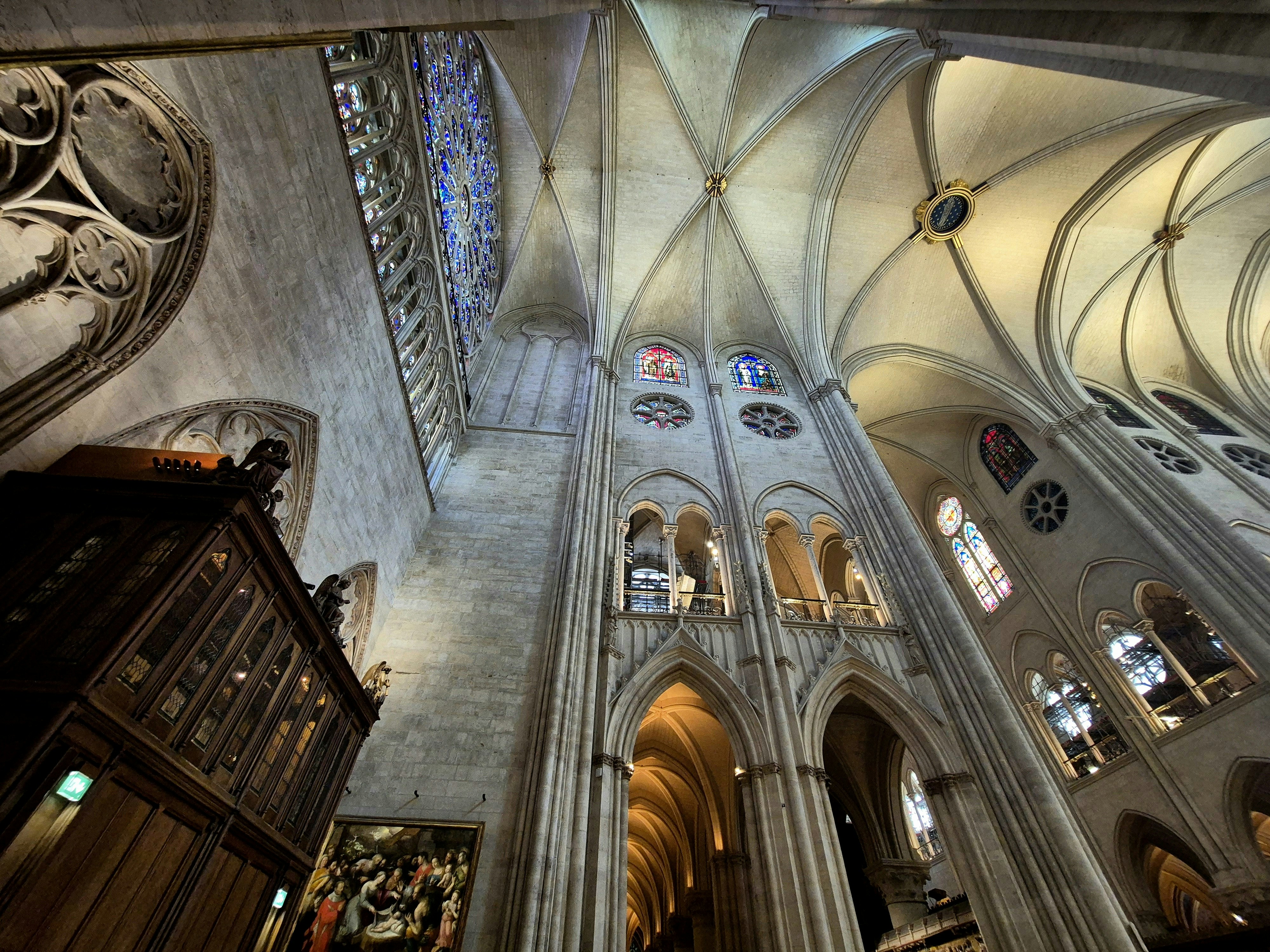 Vaulted Grace: Light Pouring Through Gothic Arches
