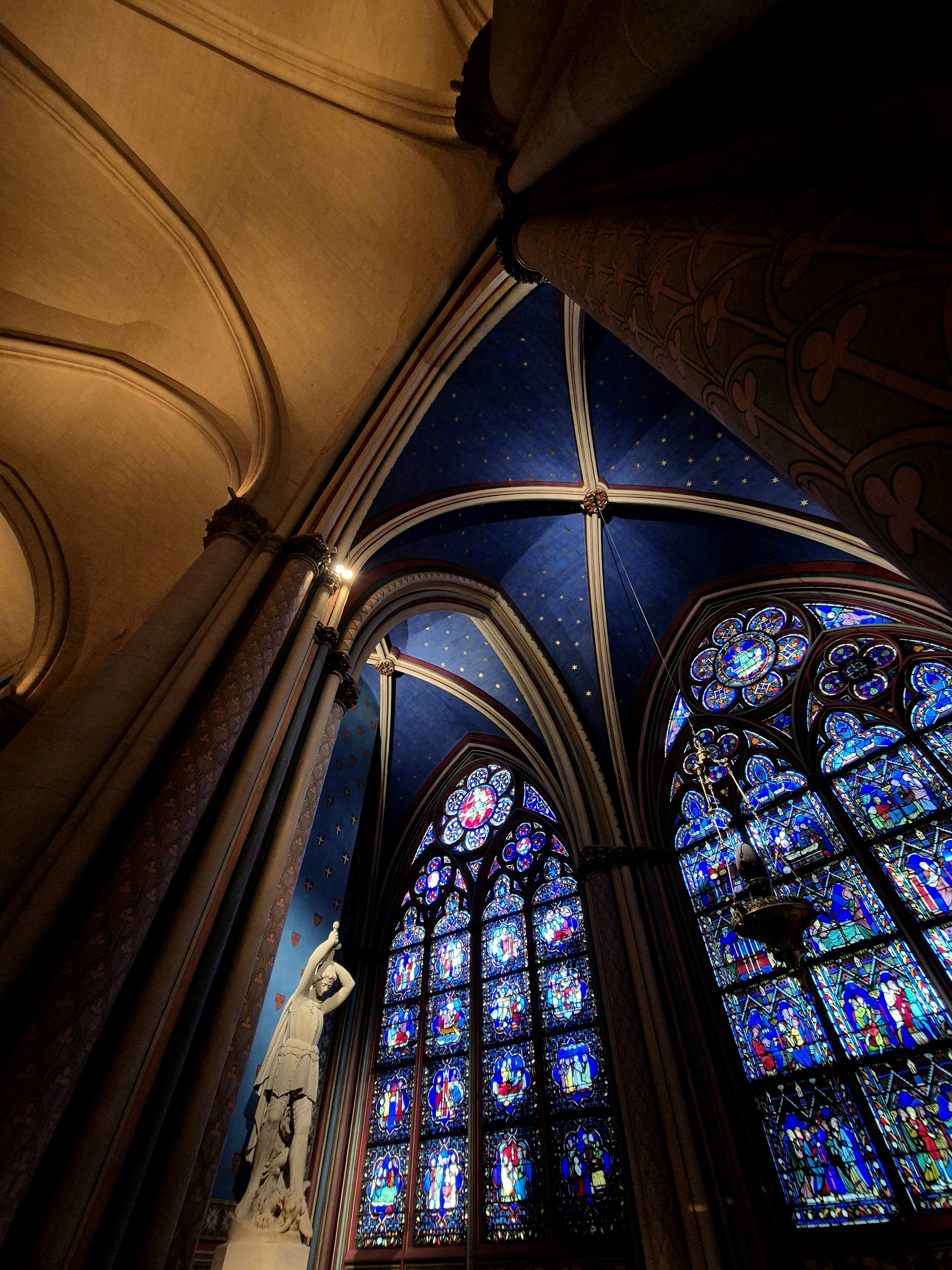 Stained Glass Cathedral: Light through Sacred Arches