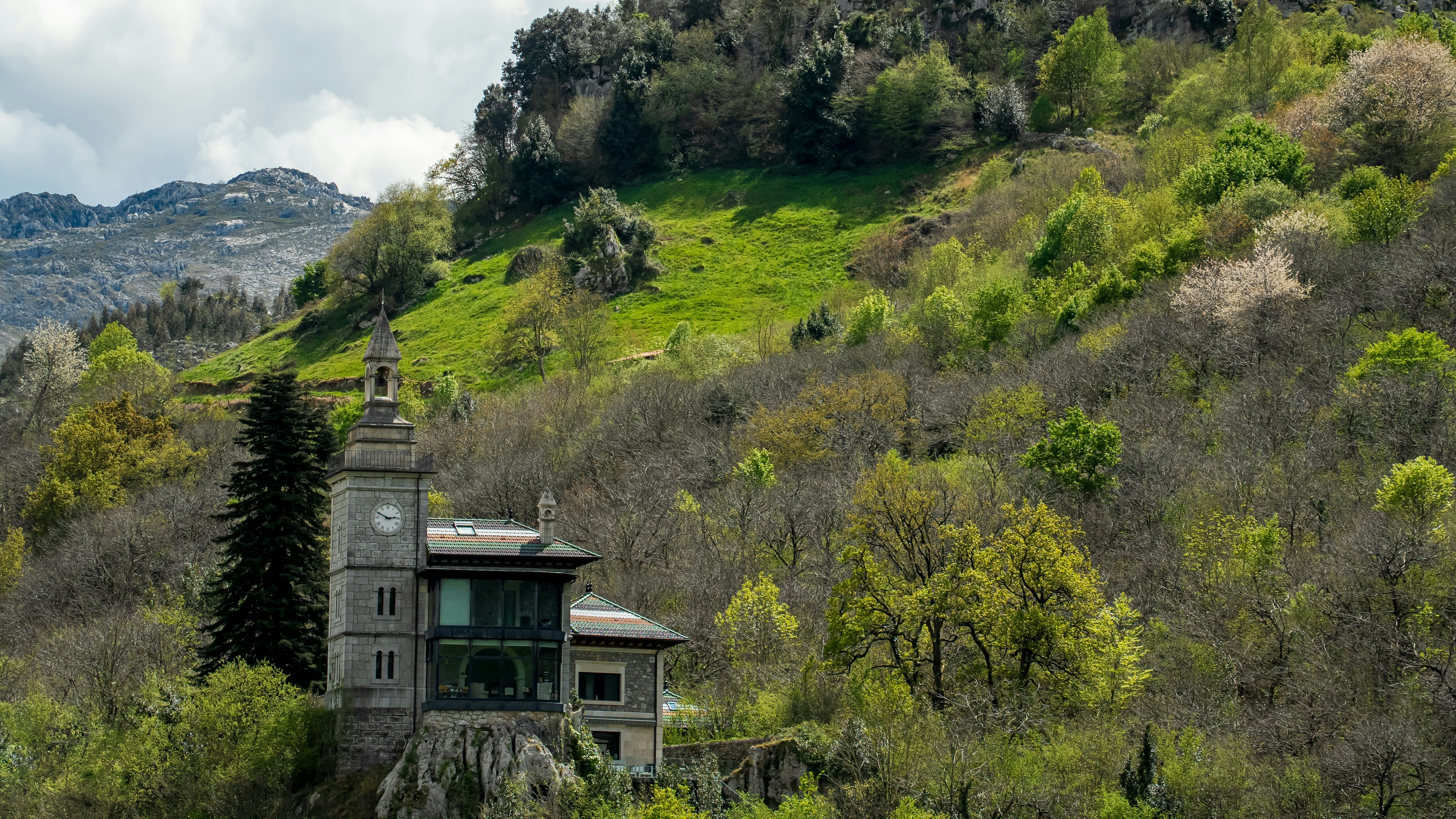 Mountain Villa Among Verdant Slopes