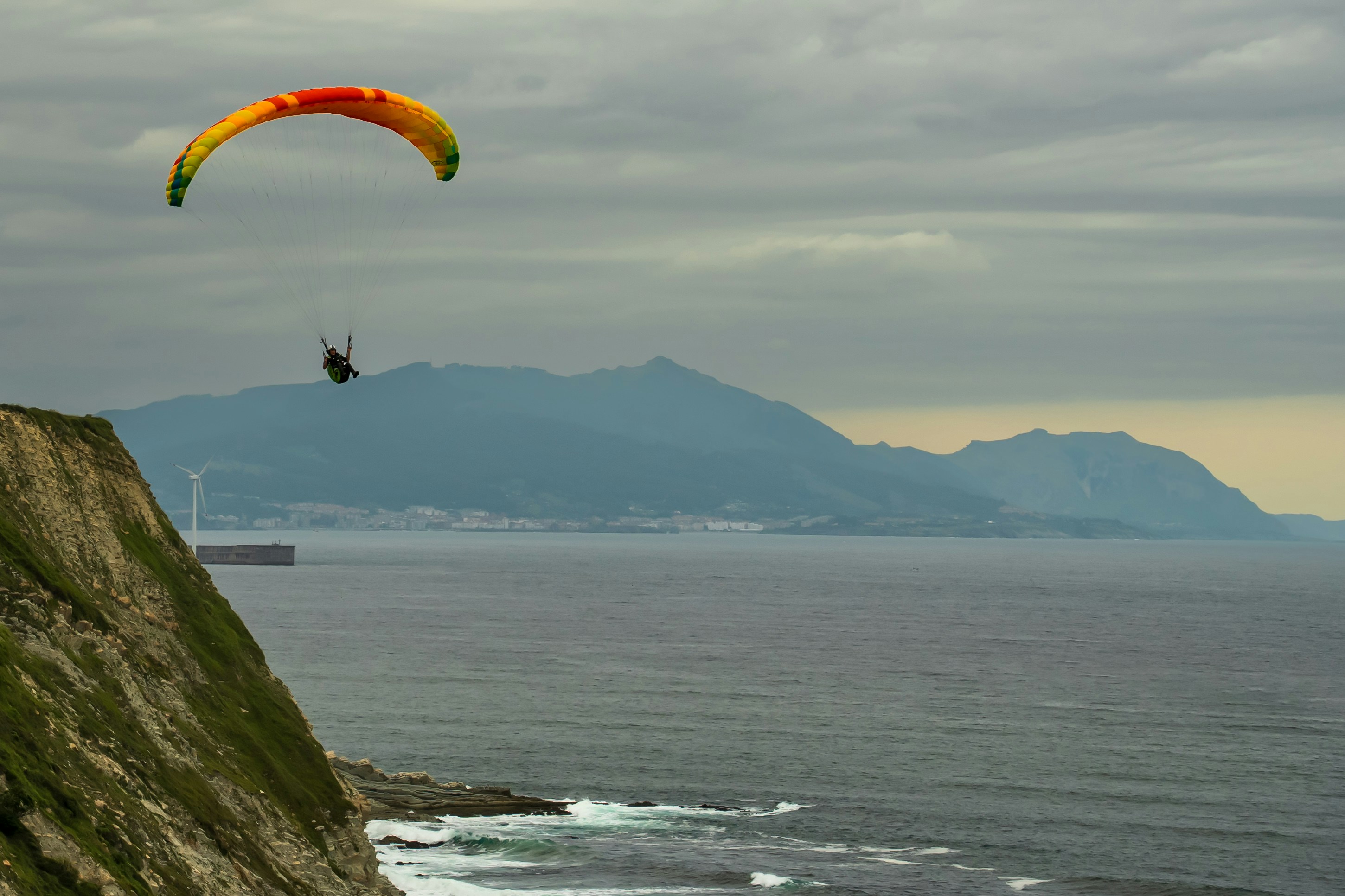 Soaring Over the Clifftop Edge