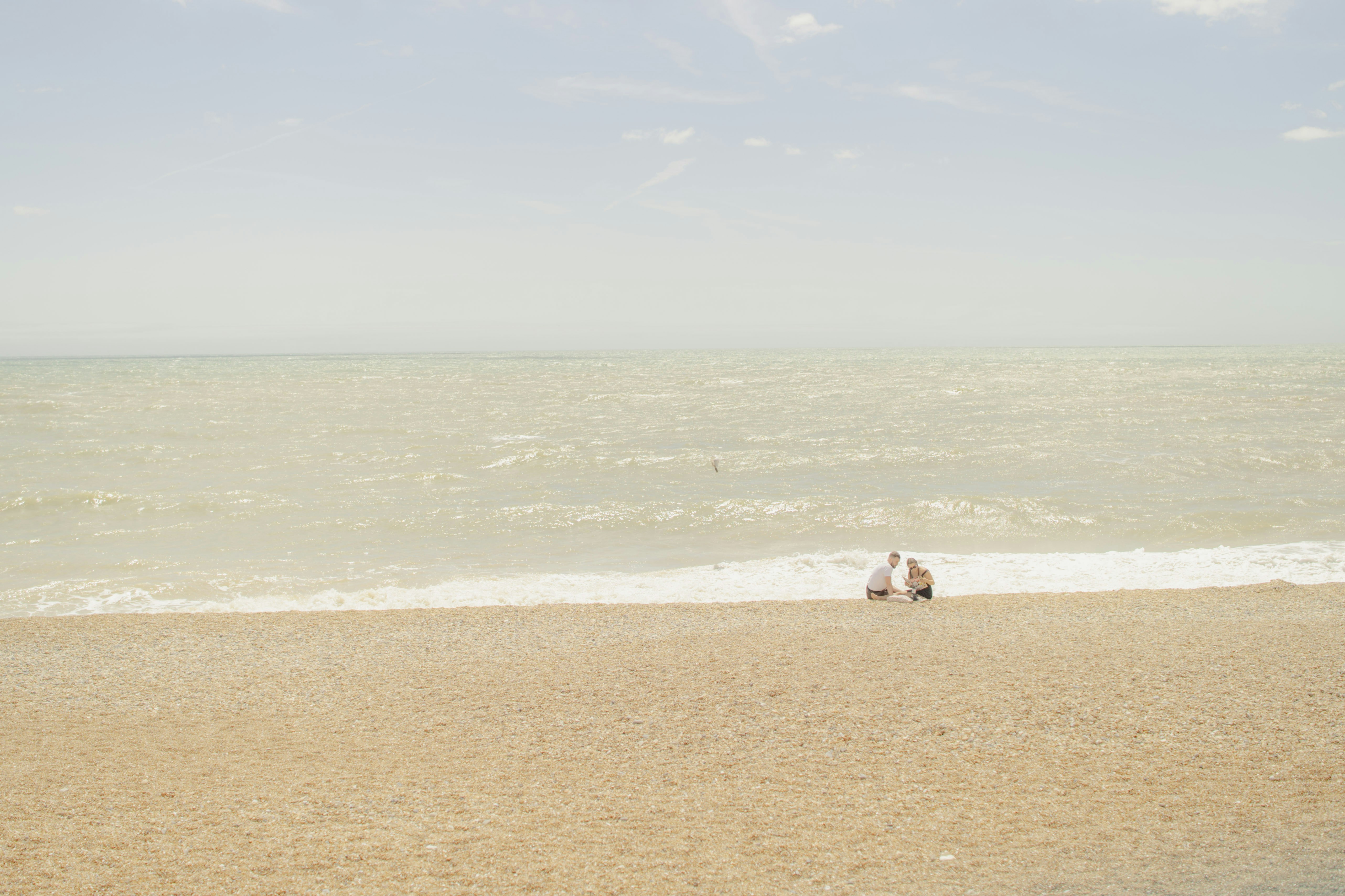 Solitary Embrace by the Tides