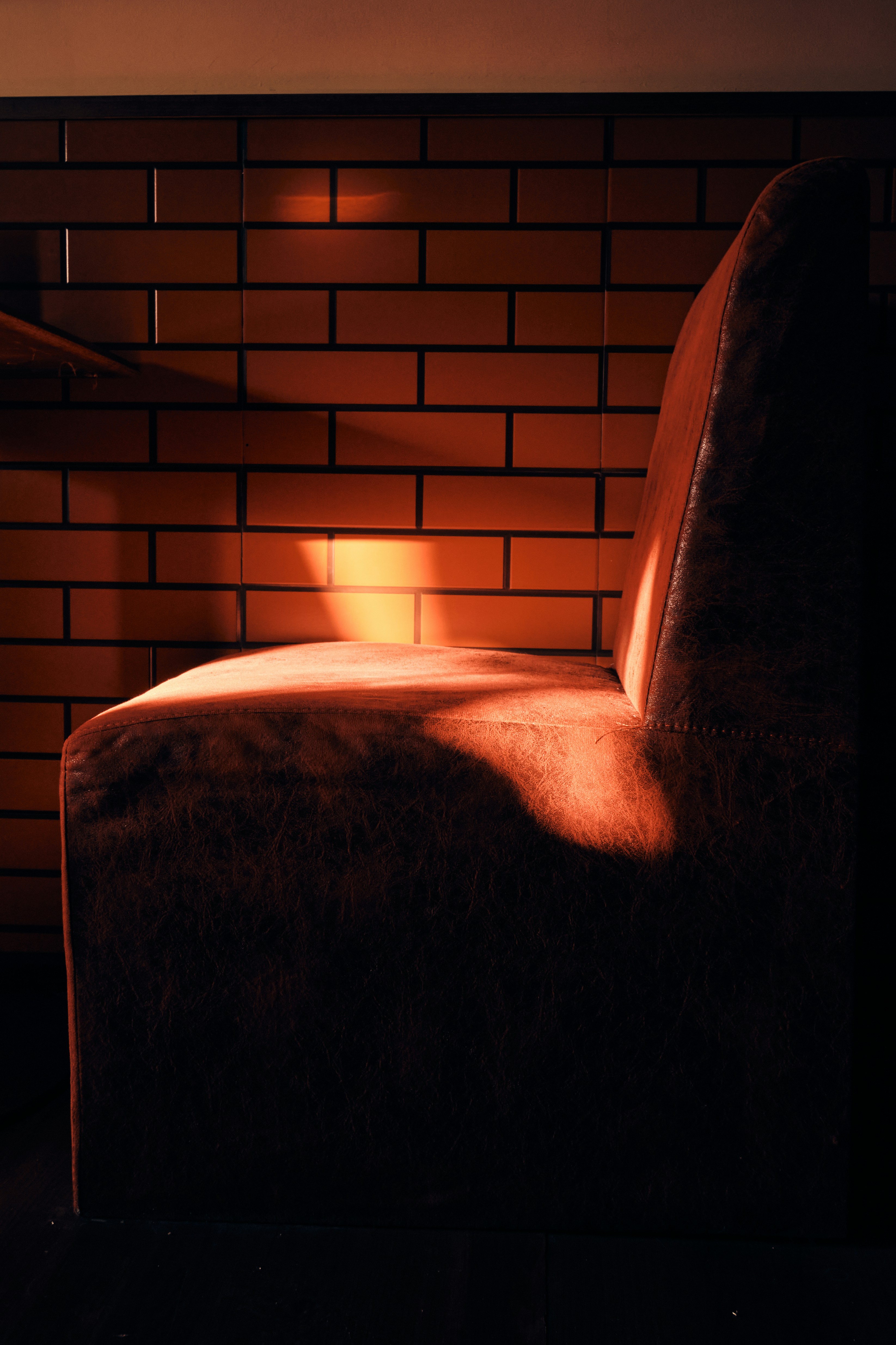 Warm Shadowed Chair Awash in Evening Light