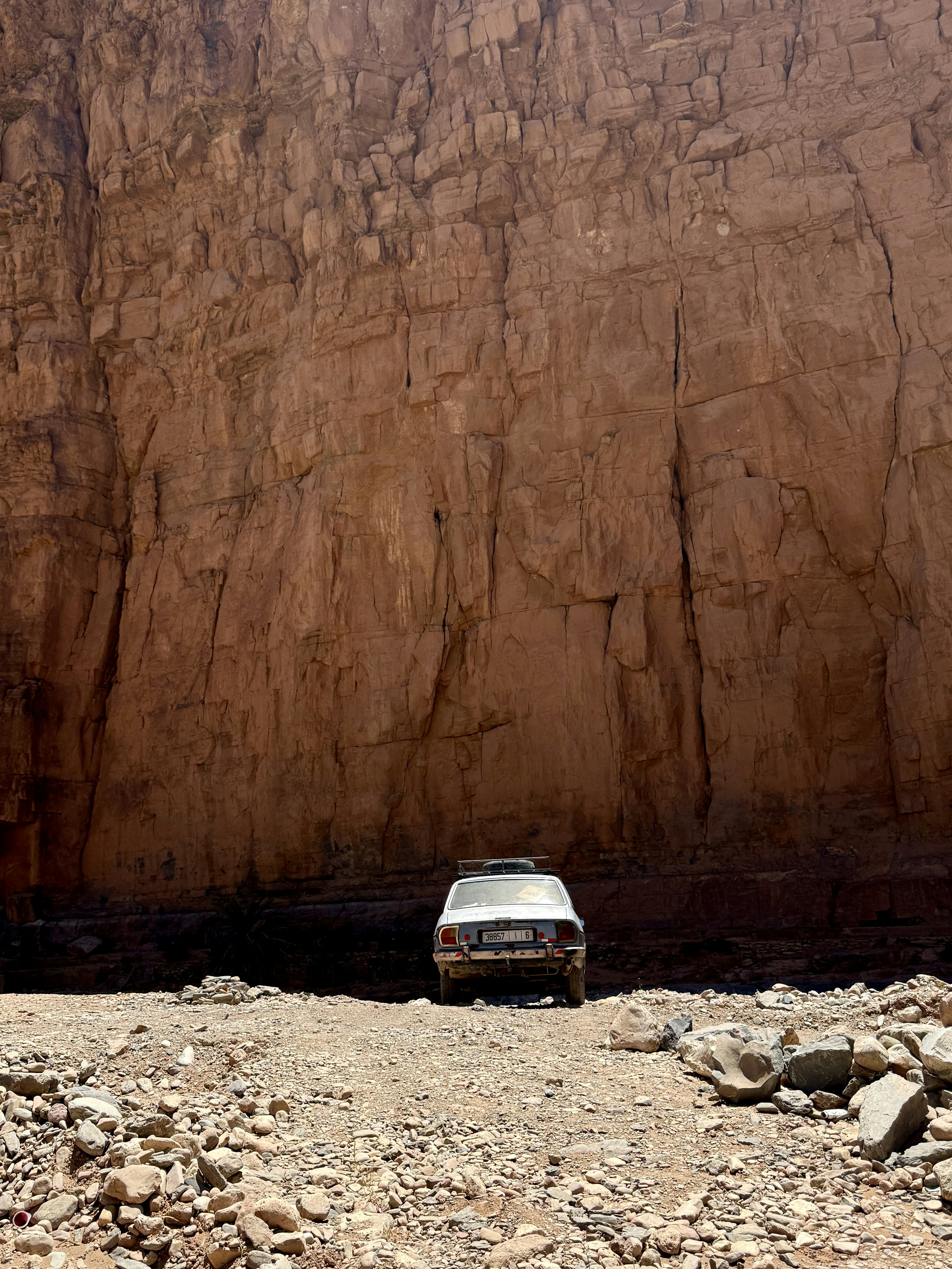 Car Beneath the Canyon Wall