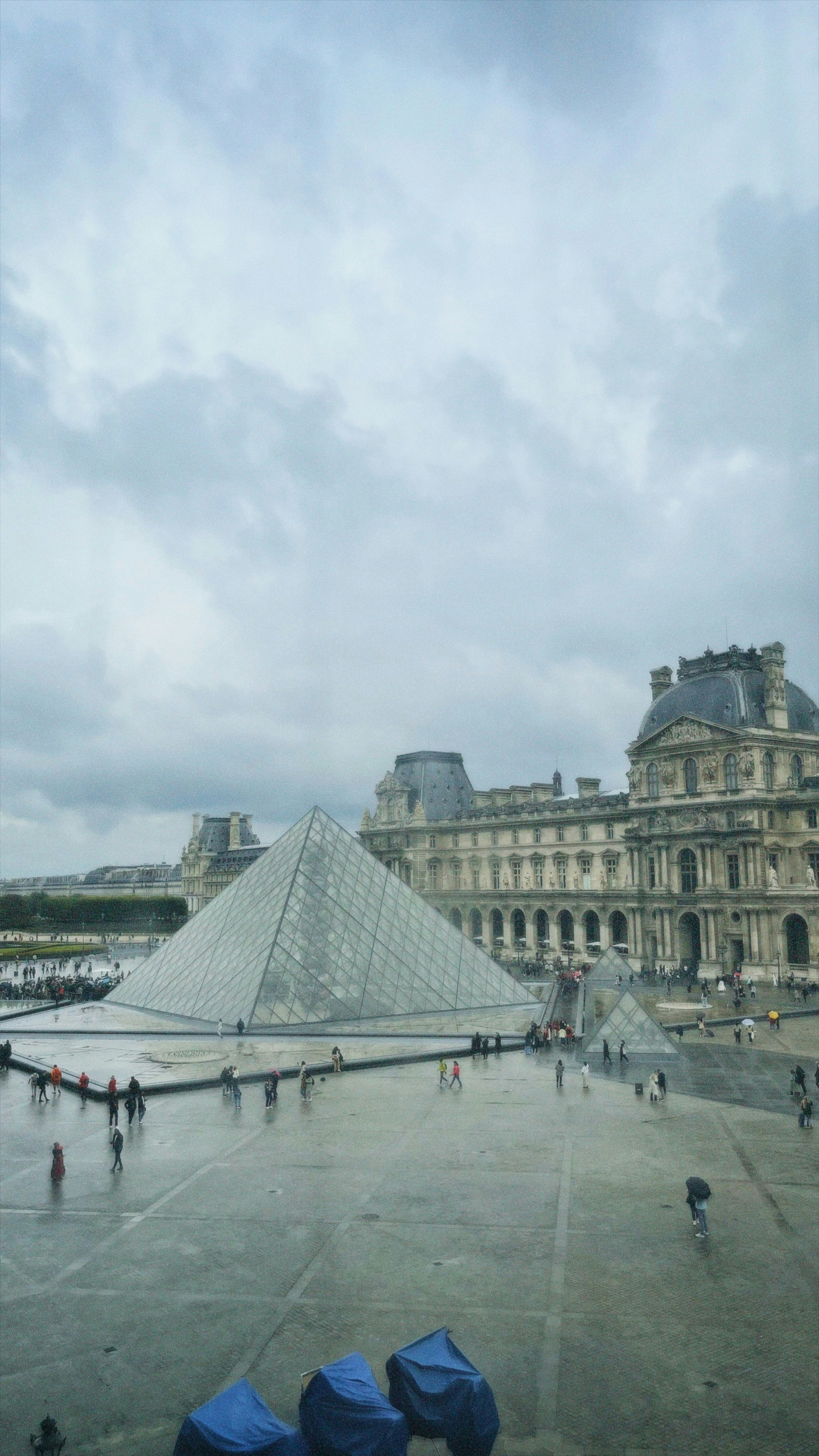 Glass Pyramid at the Louvre: A Quiet Afternoon of Stone and Sky