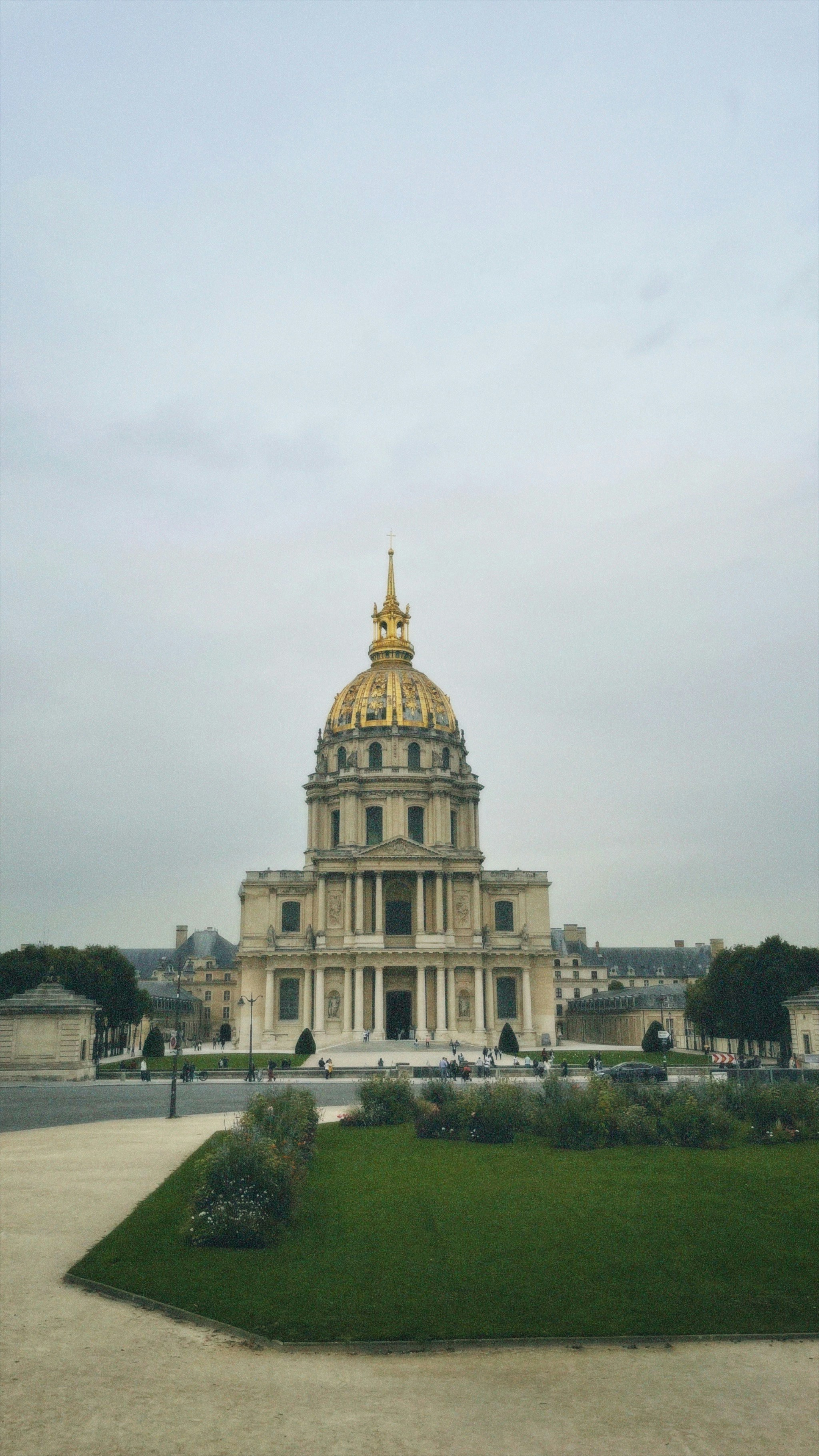 Sacred Dome Rising: Parisian Cathedral in Evening Light