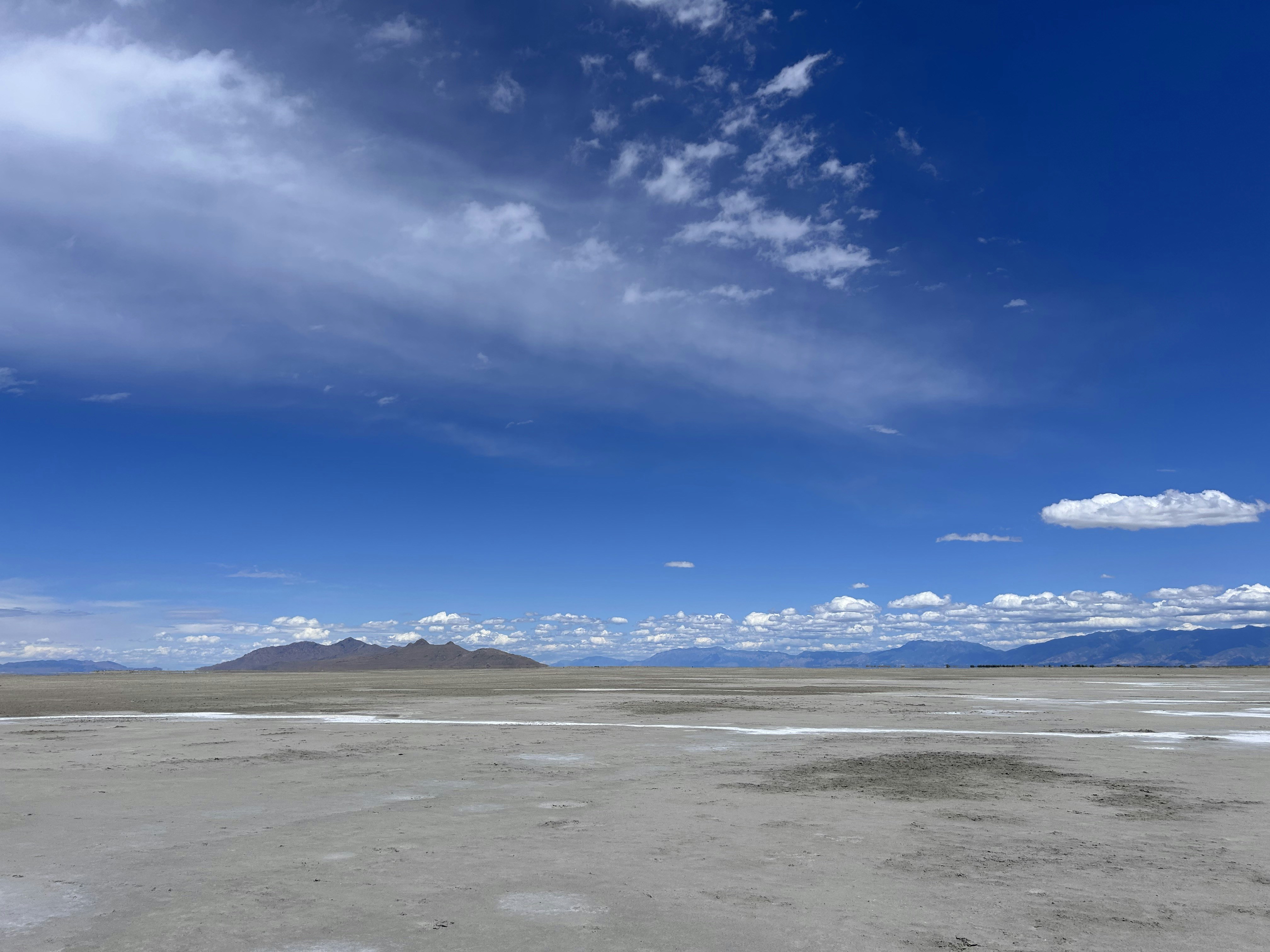 This is about 3/4 of a mile from where the edge of the Great Salt Lake used to be in the late 1990's. Still about a half file away from where the water currently is.