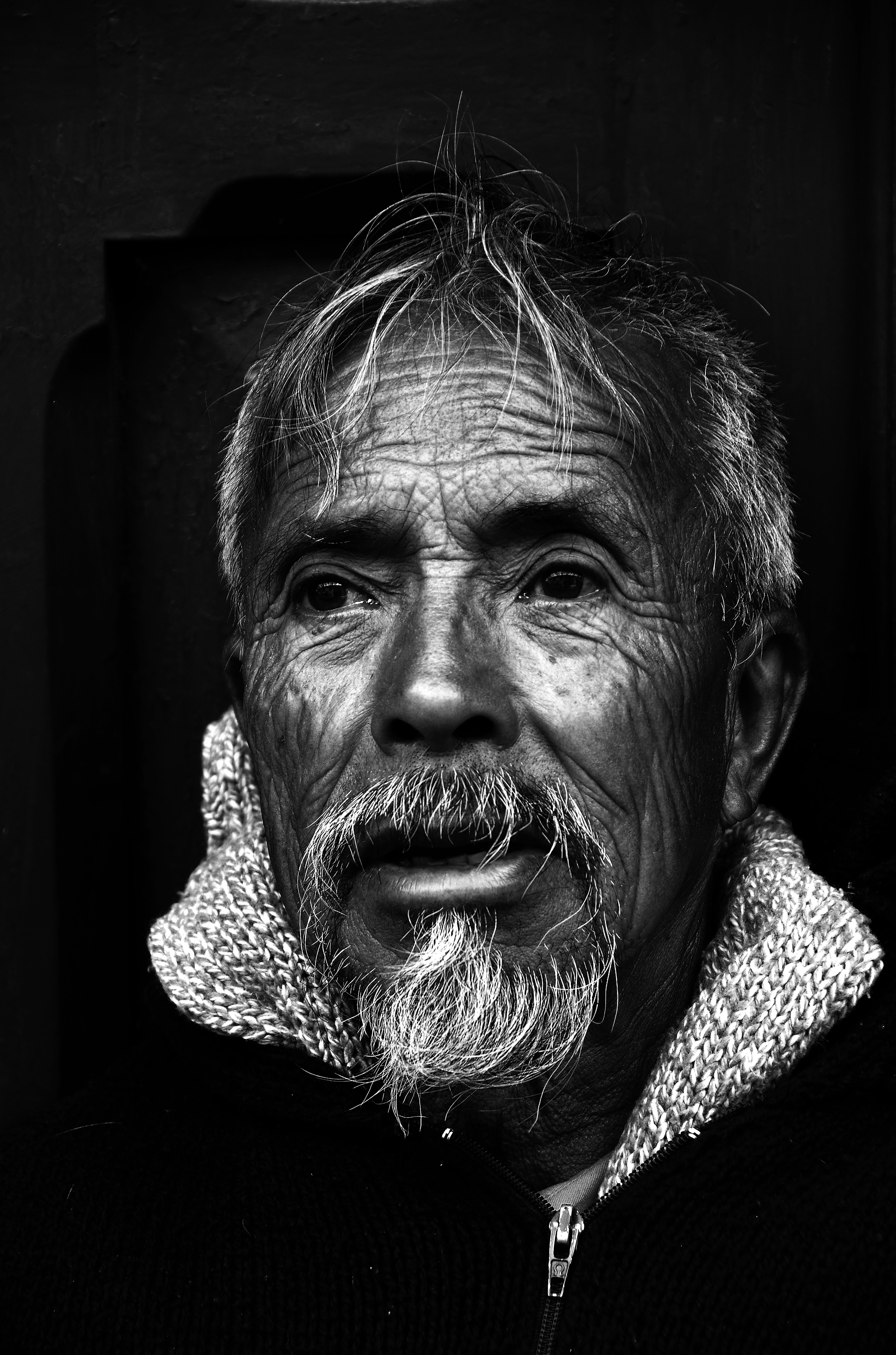 Weathered Wisdom: Portrait of a Veteran’s Quiet Contemplation