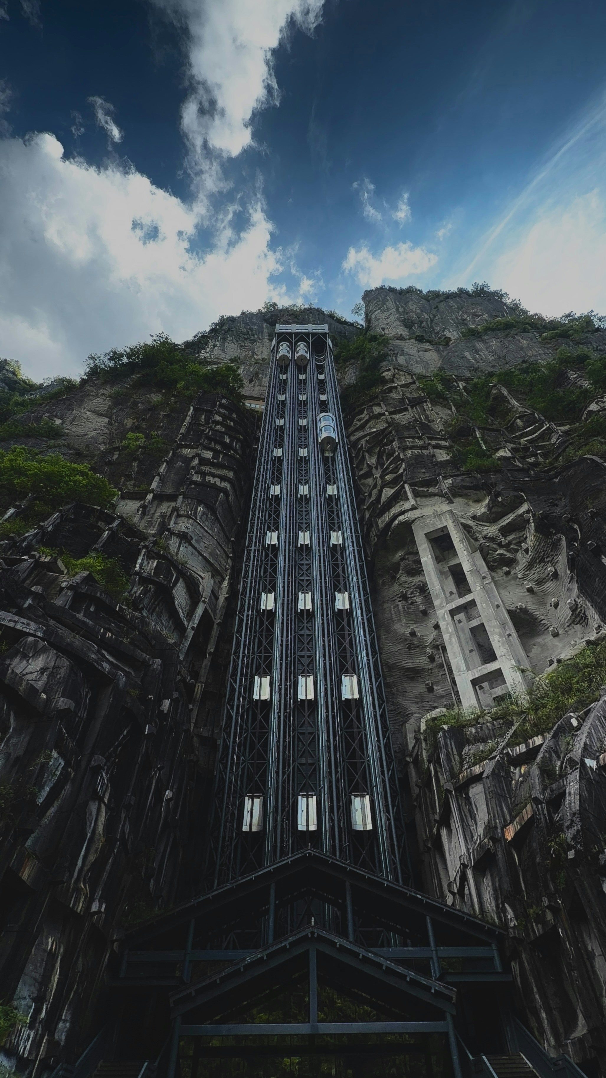 Vertical Lift: The Cliffs and the Steel Elevator to the Sky