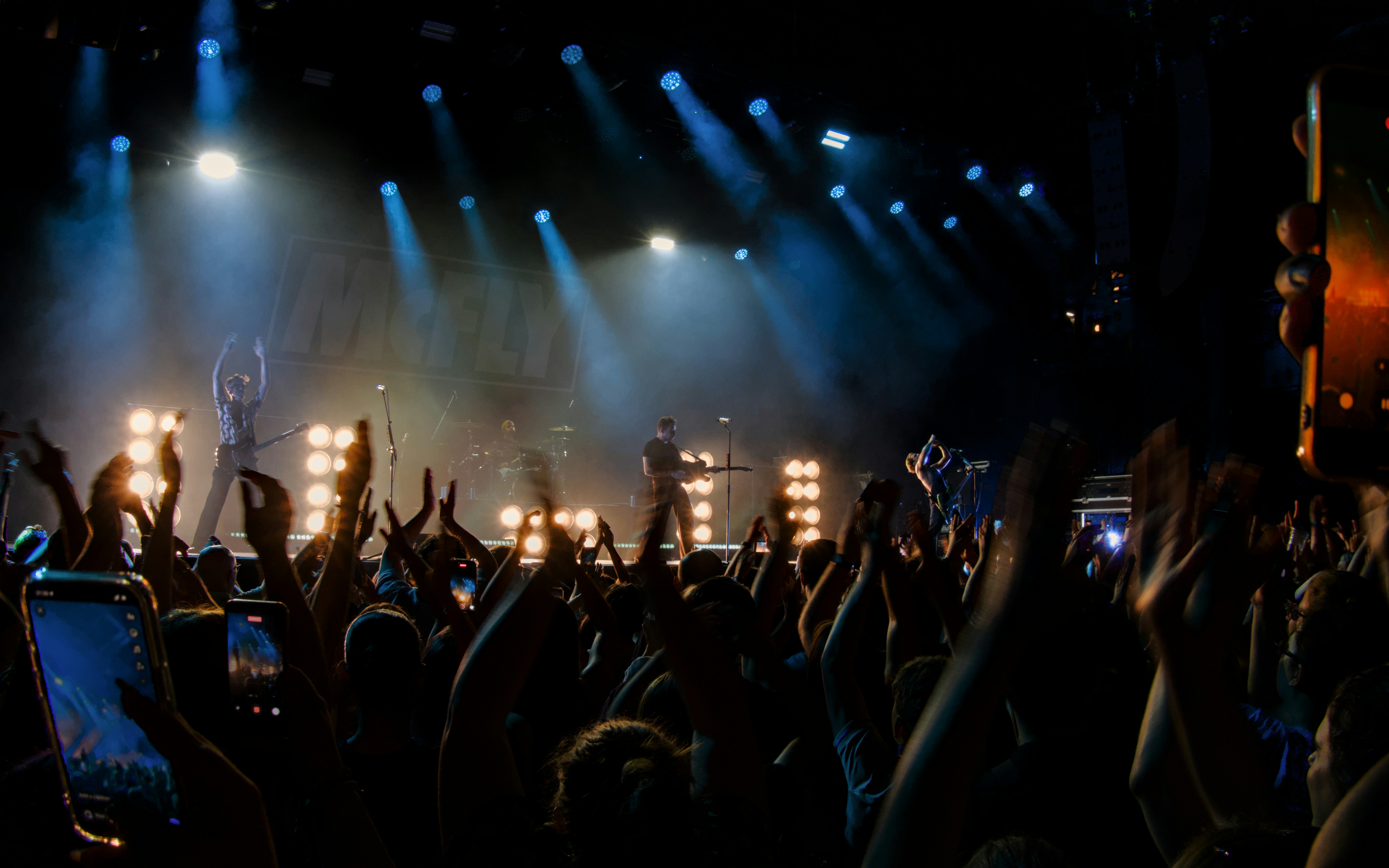 Midnight Pulse: Spotlight Crown at a Live Rock Show