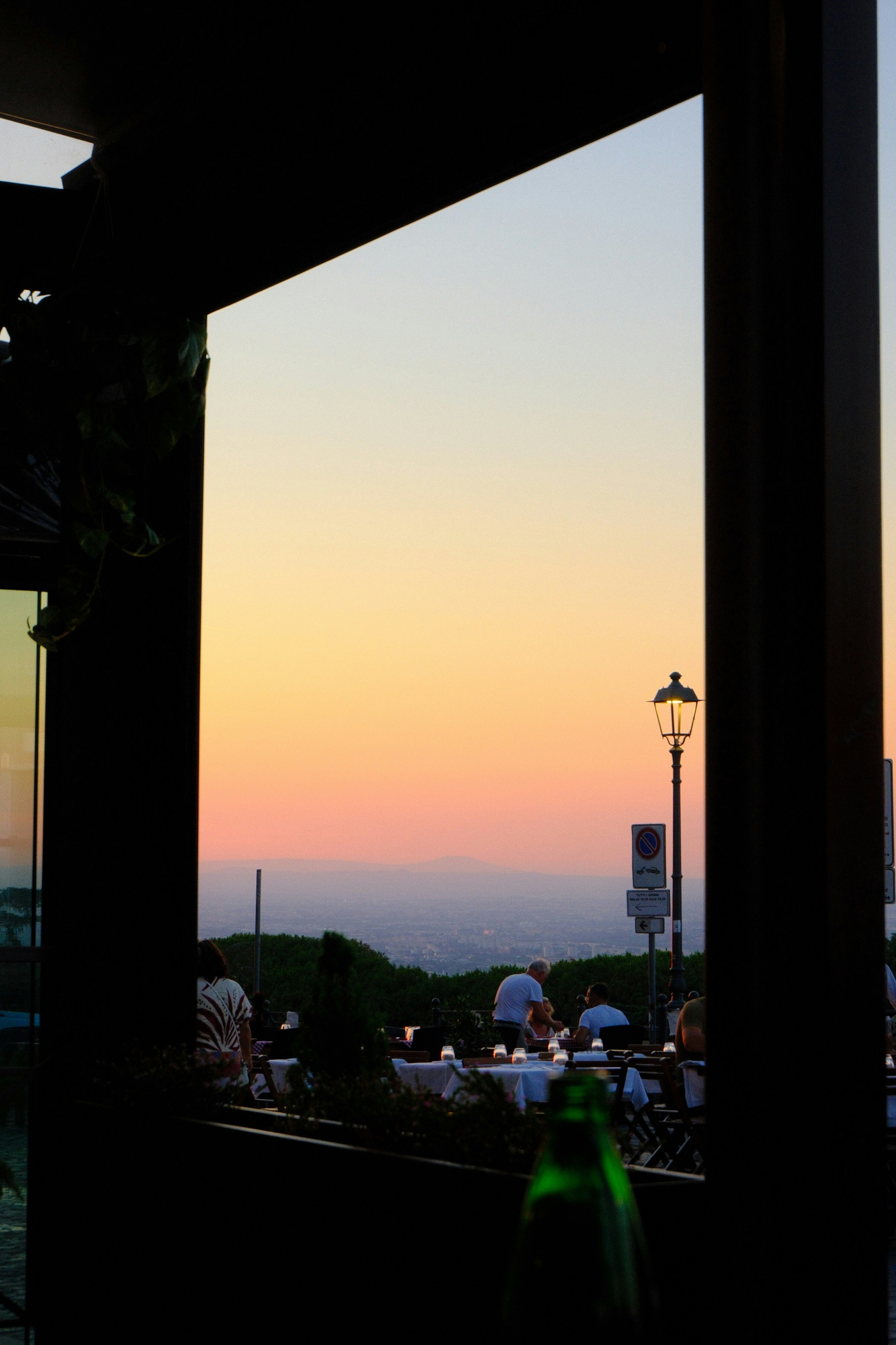 Sunset Terrace: A Quiet Moment Overlooking the City