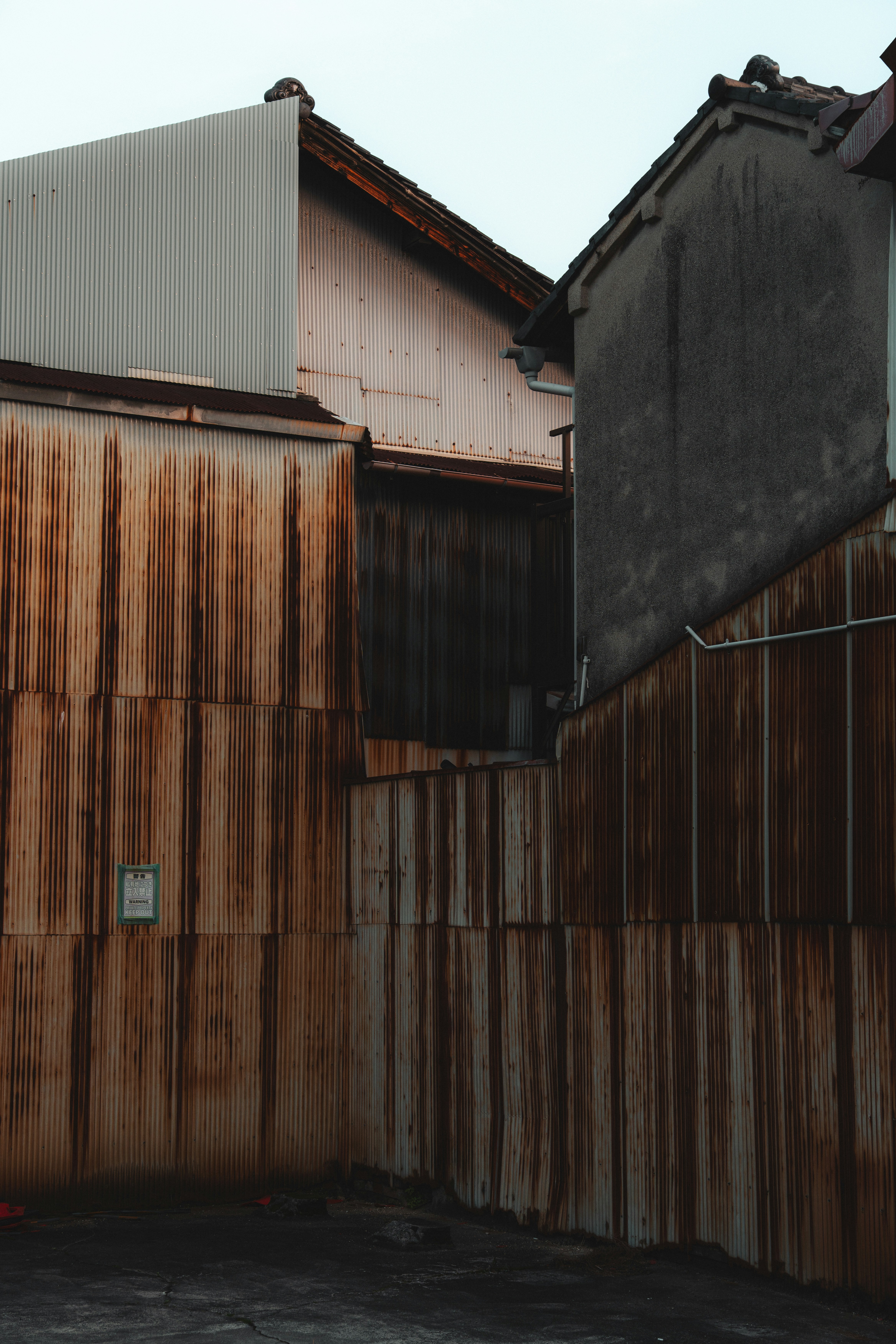 Rusty Facade Echoes of Industry