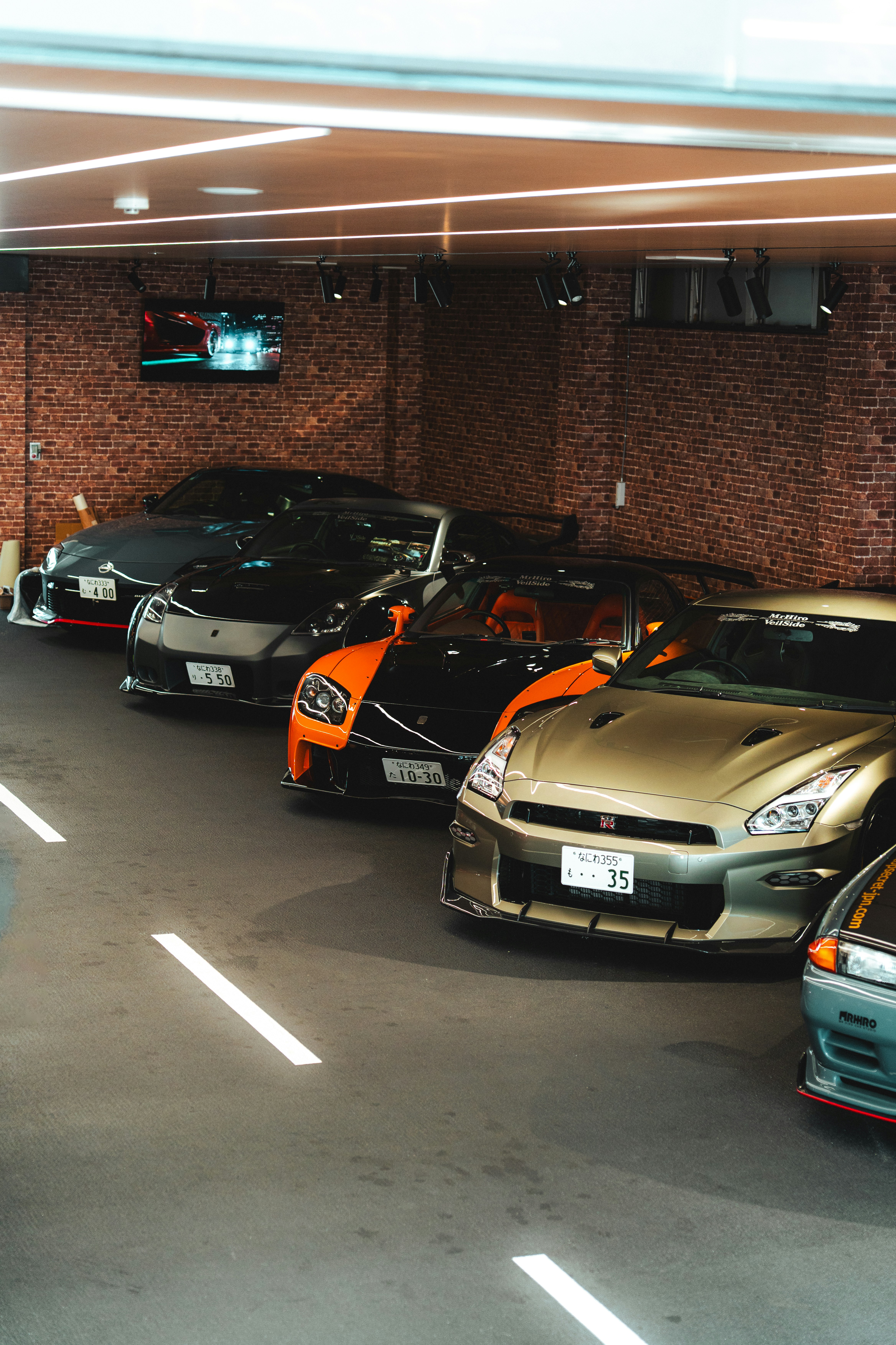 Chrome-lined showroom of high-performance classics