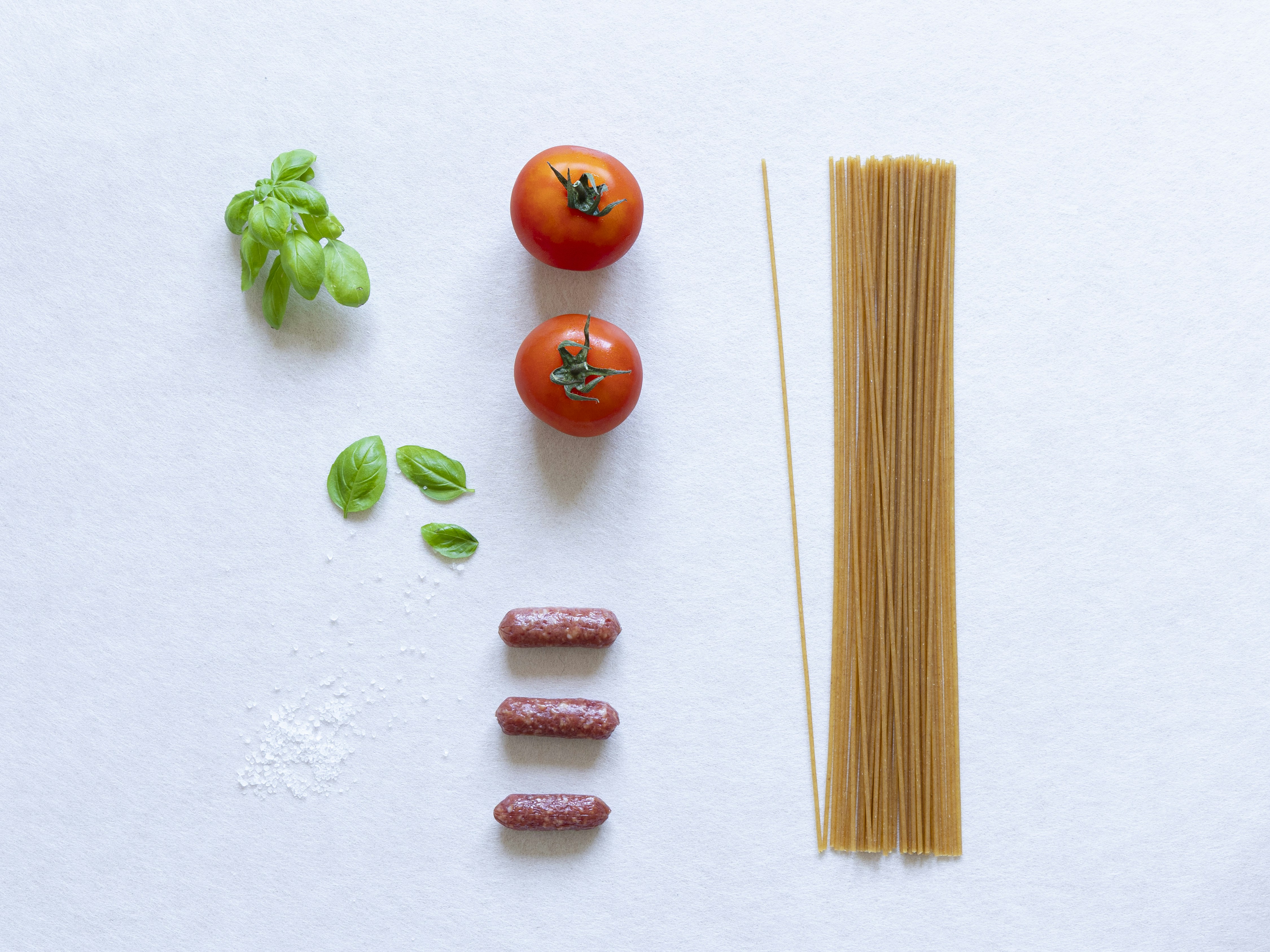 Pasta Prelude: Fresh Ingredients Aligned for a Simple, Vibrant Dish