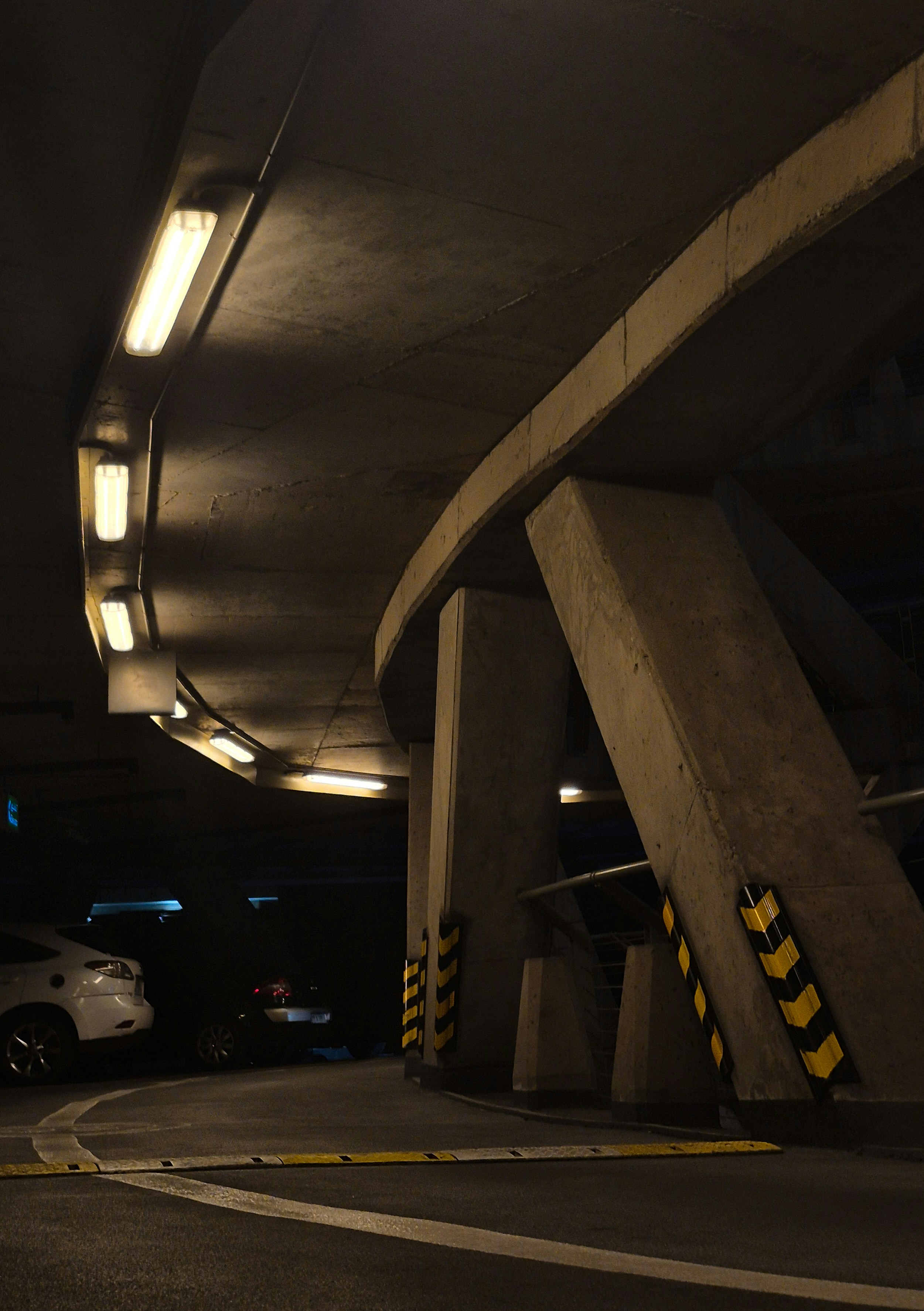 Concrete Helix: A Quiet Turn in the Parking Ramp