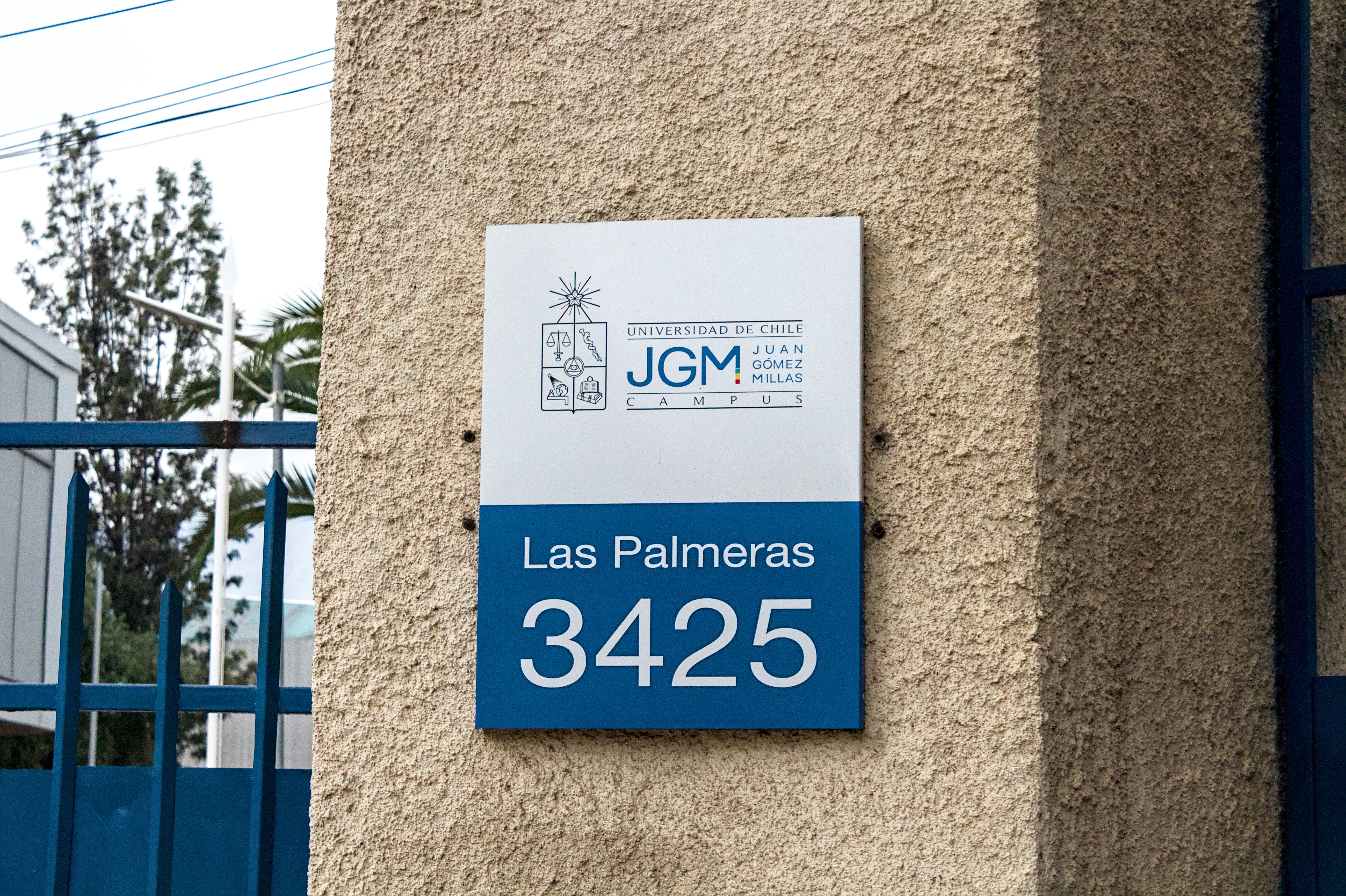 Ceramic Signage at the University Gate: Las Palmaras 3425