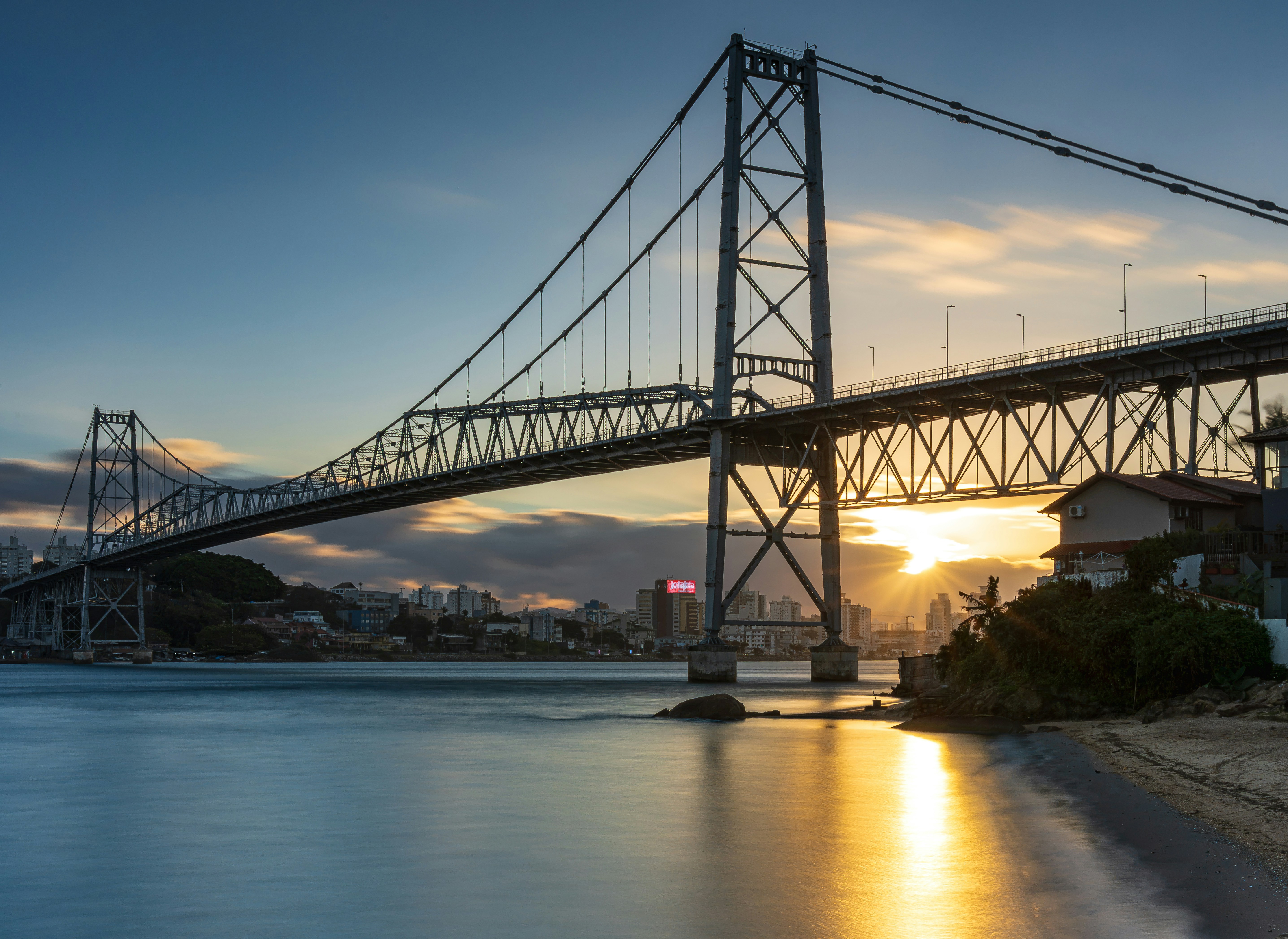 Sunset over the bridge