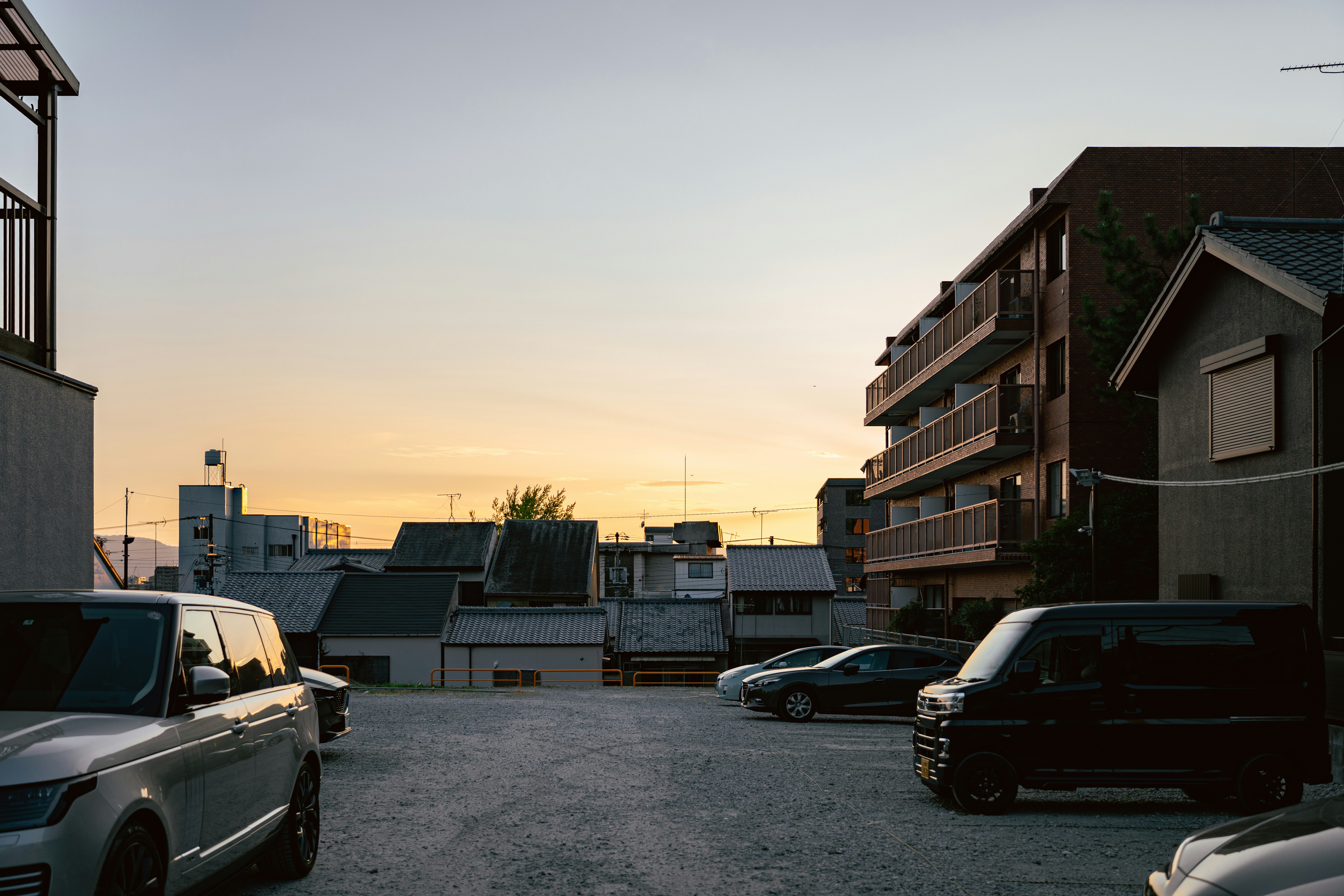 Dusk Parking Lot Overlook