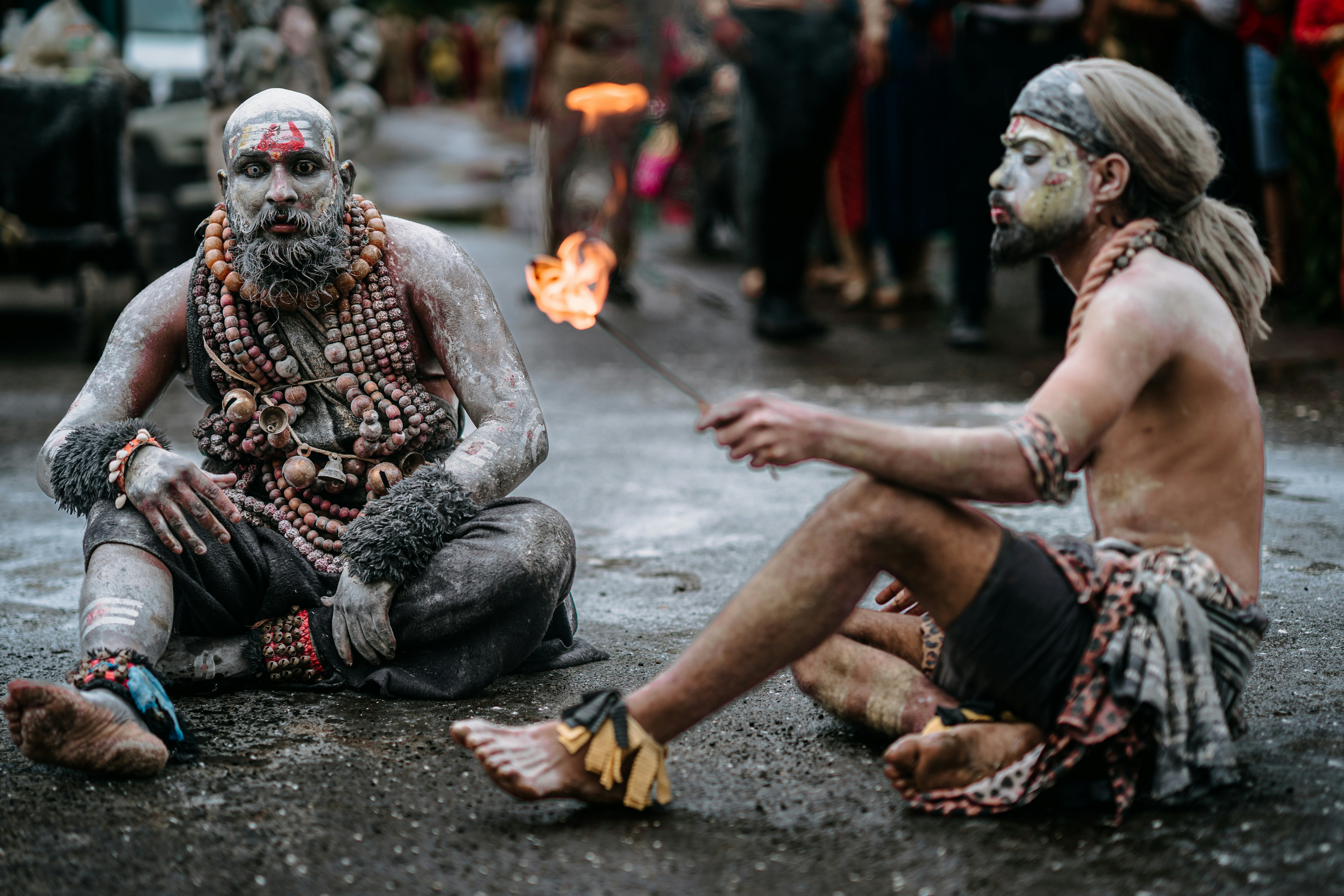 Ashen Dandis by the Fire: Stillness Between Rituals