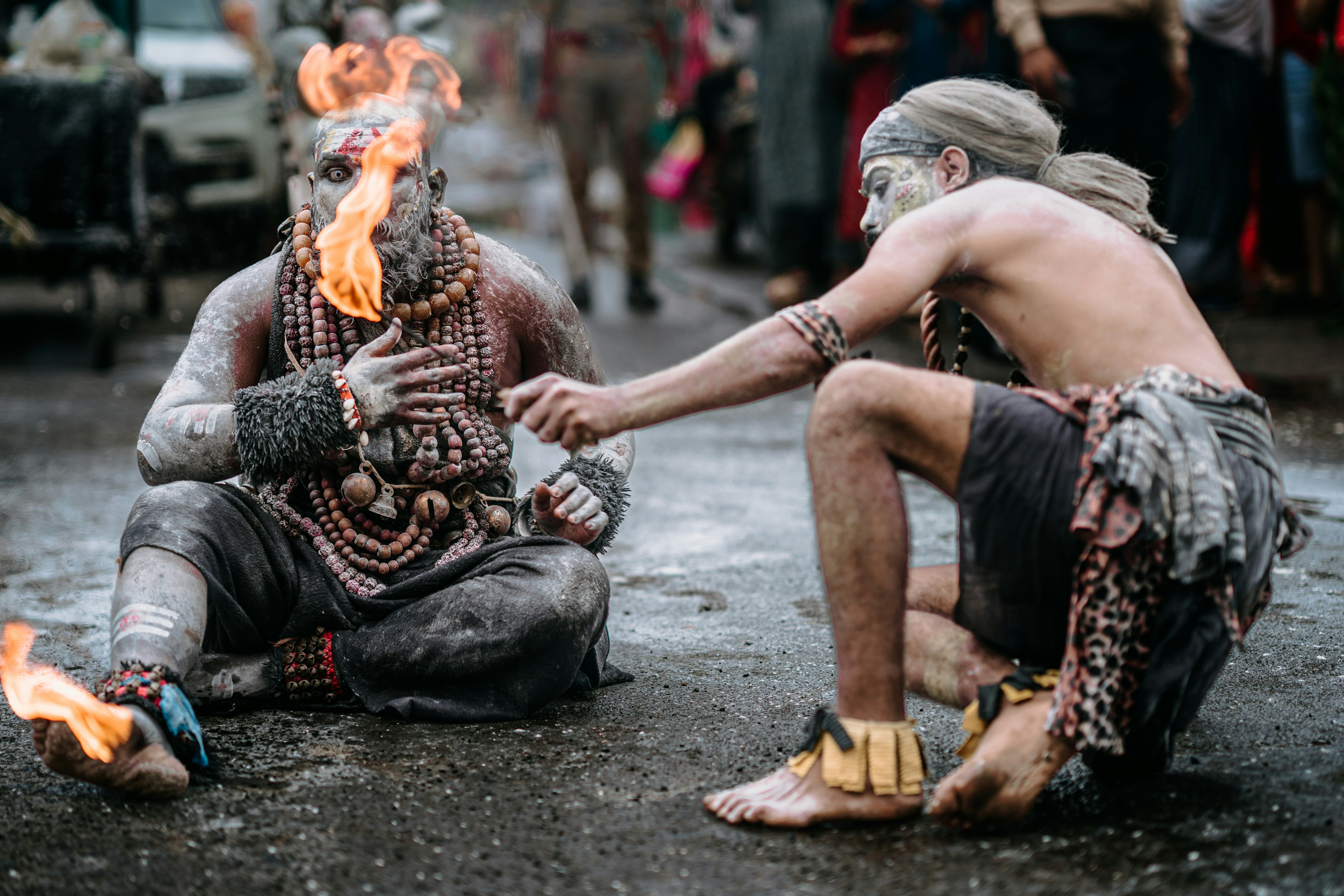 Ritual on the Street: Fire, Beads, and a Whispering Exchange
